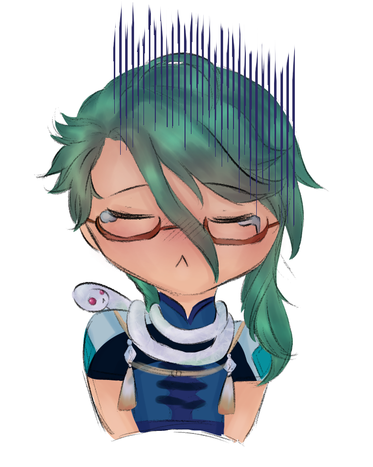 Baizhu fanart/sticker :) Genshin Impact | HoYoLAB