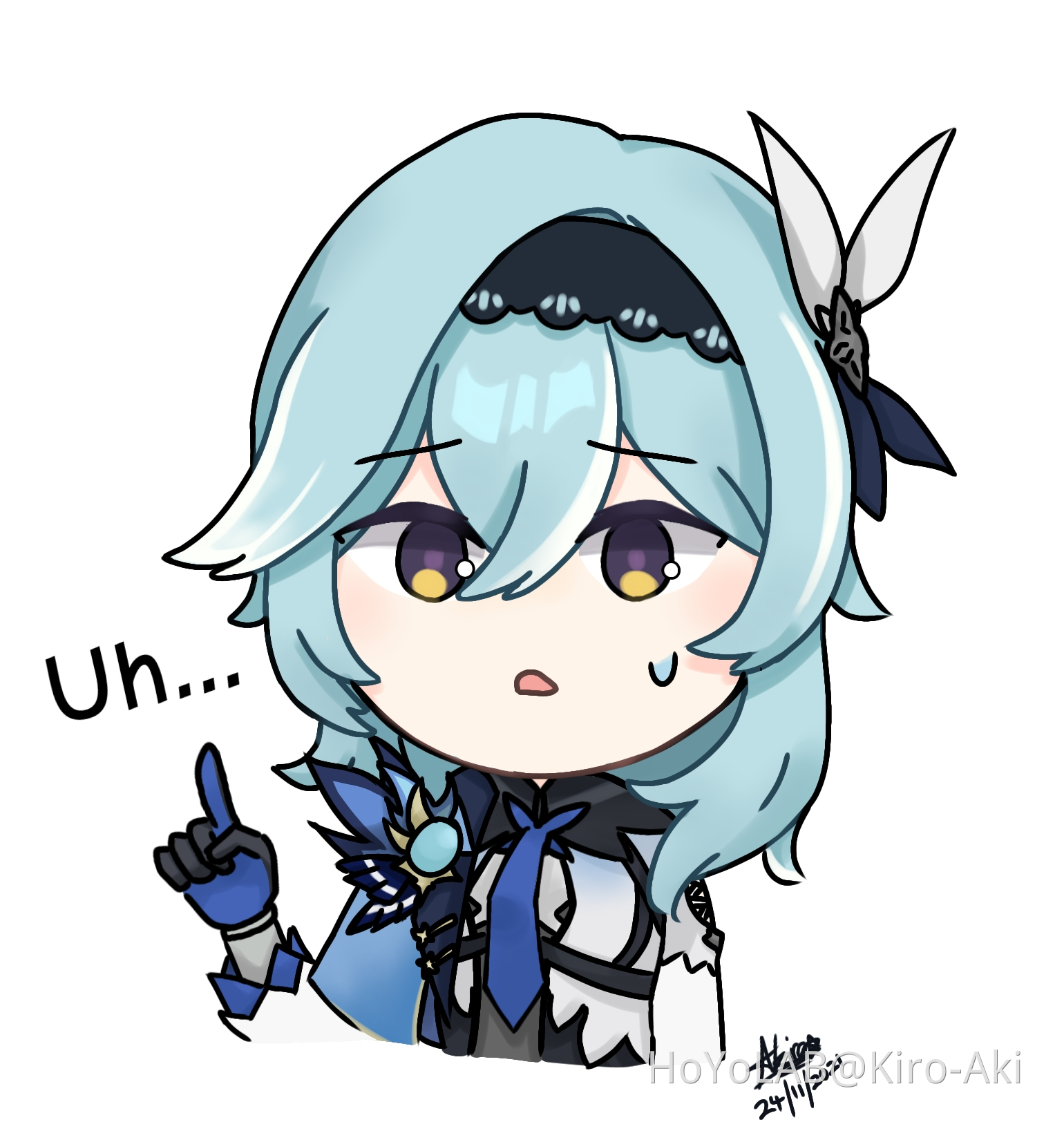 Eula sticker contest Genshin Impact | HoYoLAB