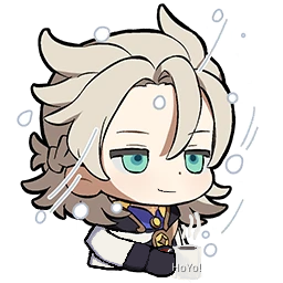 albedo drinking coffee Genshin Impact | HoYoLAB