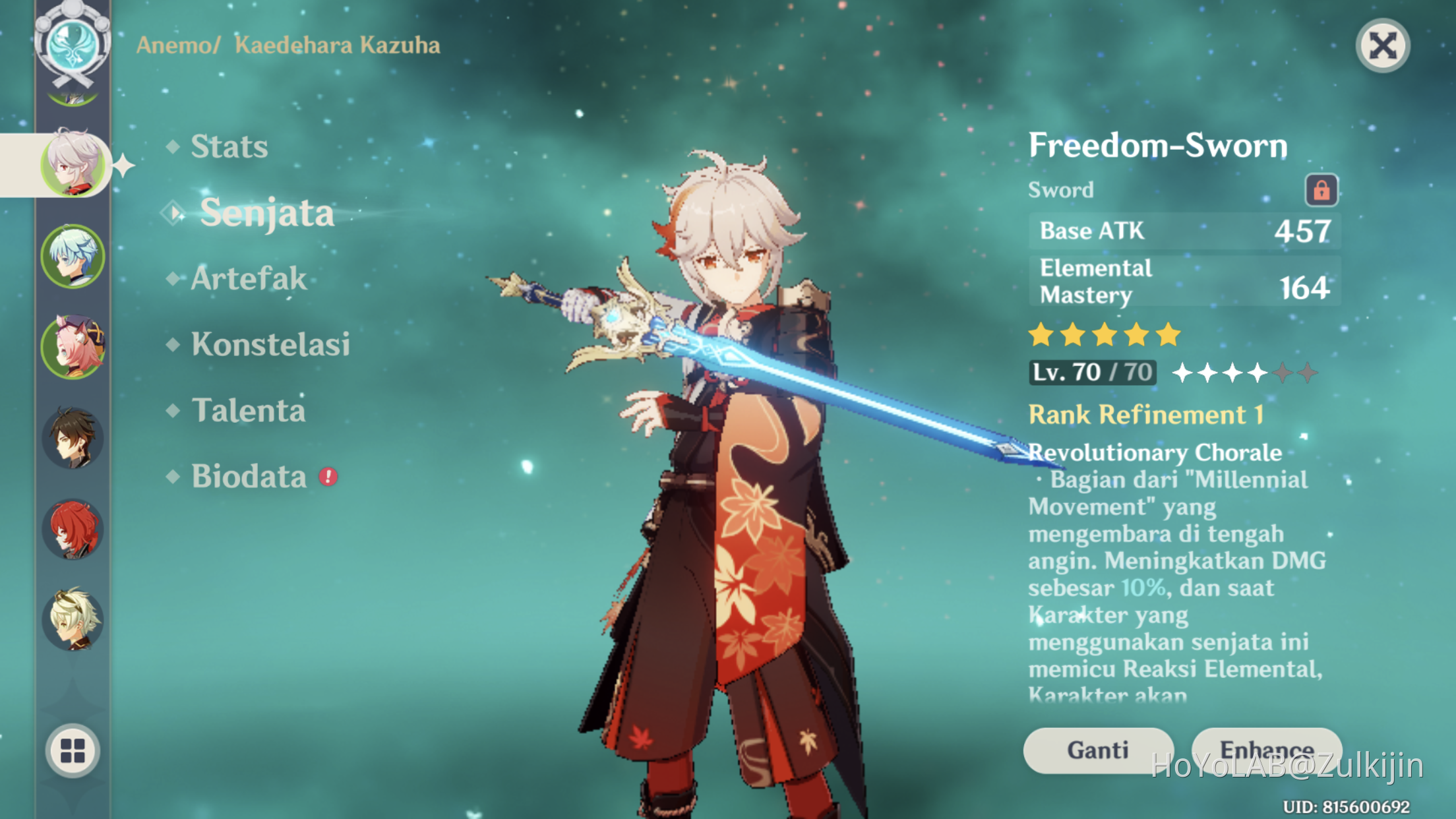 Freedom Sworn Untuk Kazuha Genshin Impact | HoYoLAB