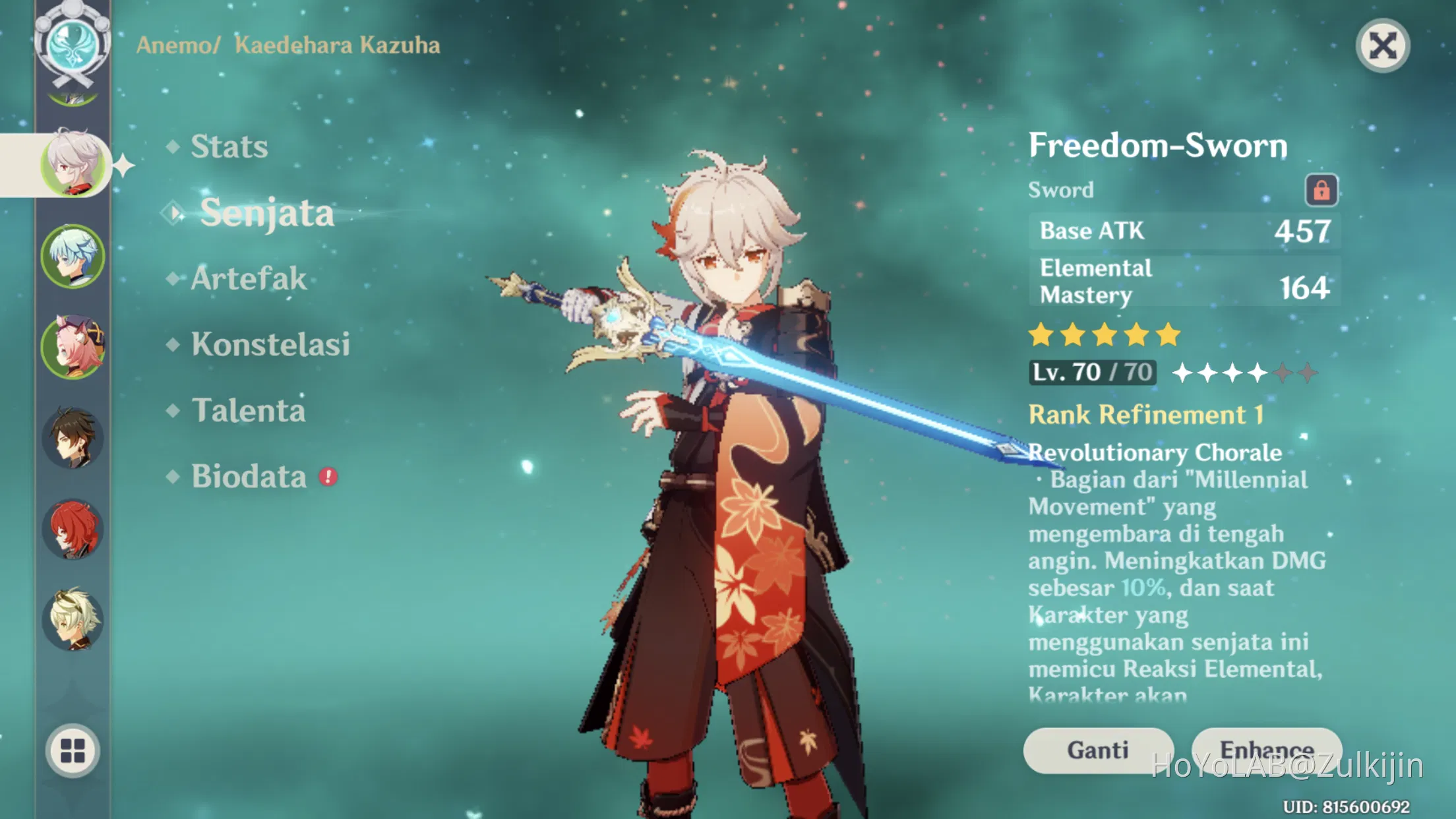 Freedom Sworn Untuk Kazuha Genshin Impact | HoYoLAB