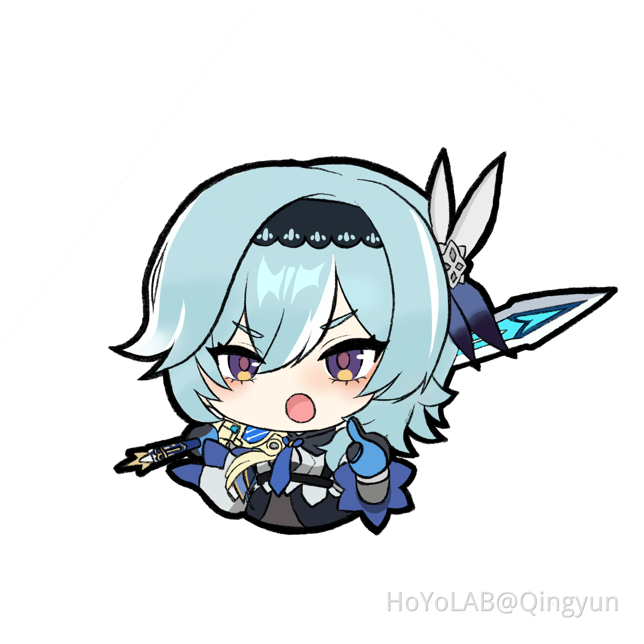 Eula sticker ! Genshin Impact | HoYoLAB