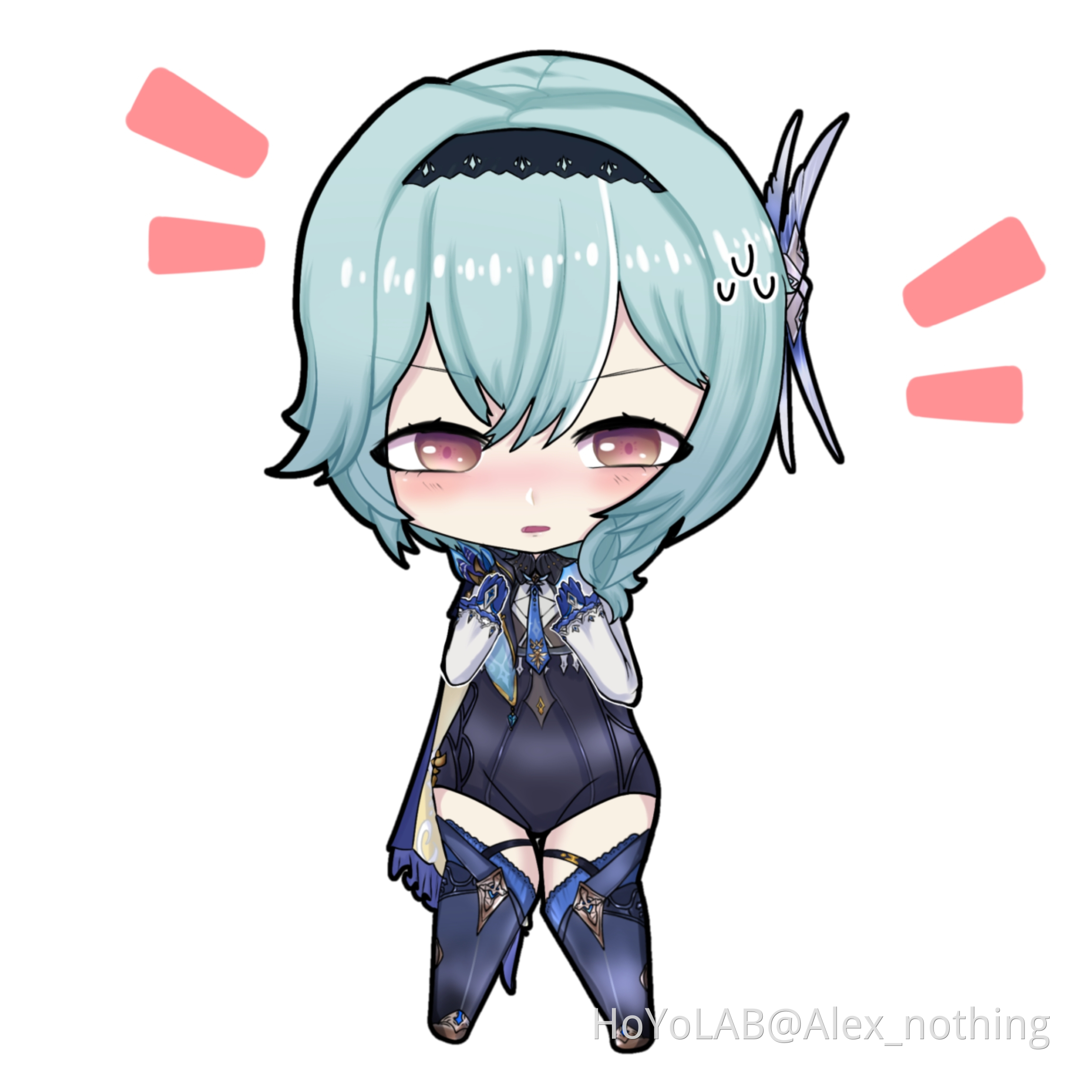 Eula (the sneezing scene from her teaser chibi) | Genshin Impact | HoYoLAB