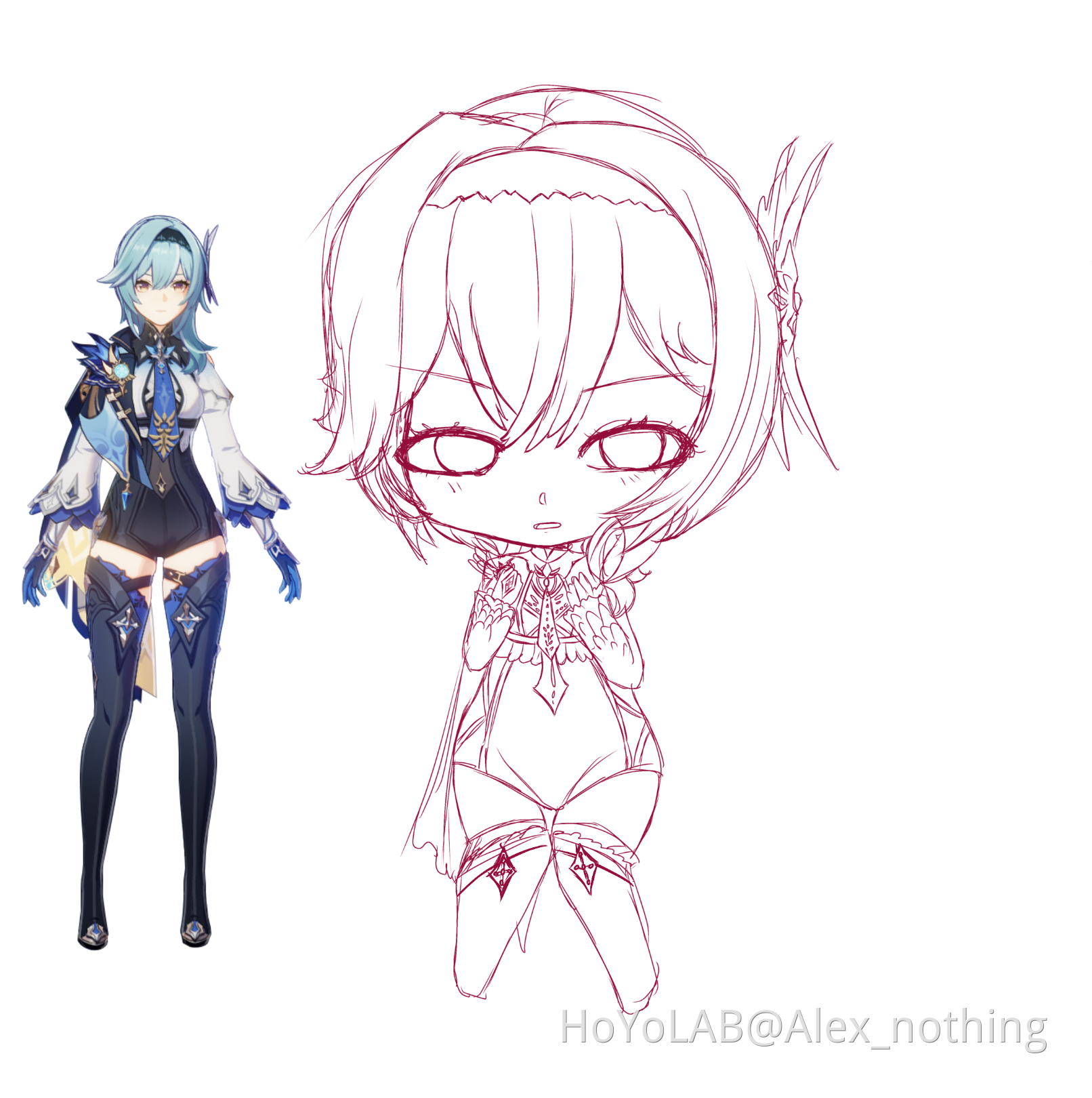 Eula (the sneezing scene from her teaser chibi) | Genshin Impact | HoYoLAB