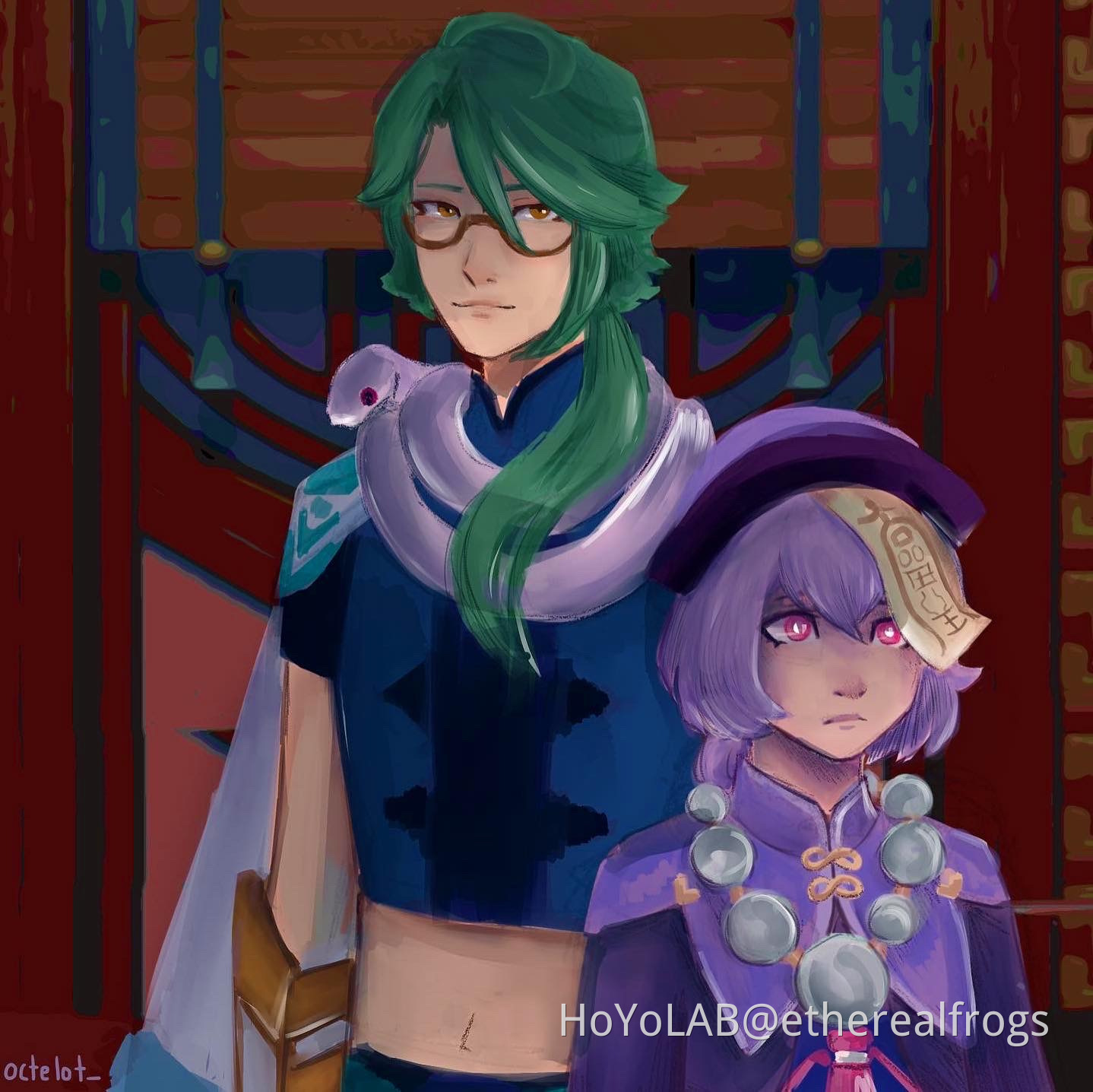 Baizhu and Qiqi Genshin Impact | HoYoLAB