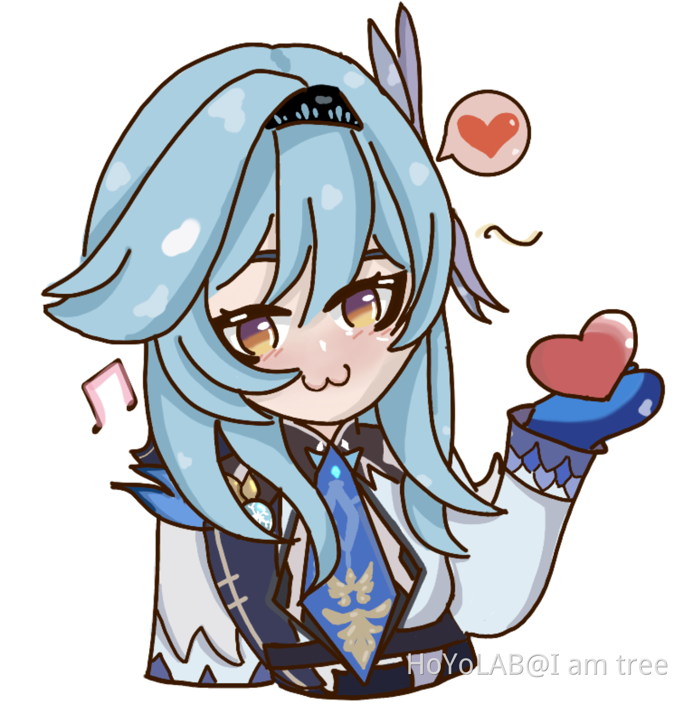 Eula sends you love Genshin Impact | HoYoLAB