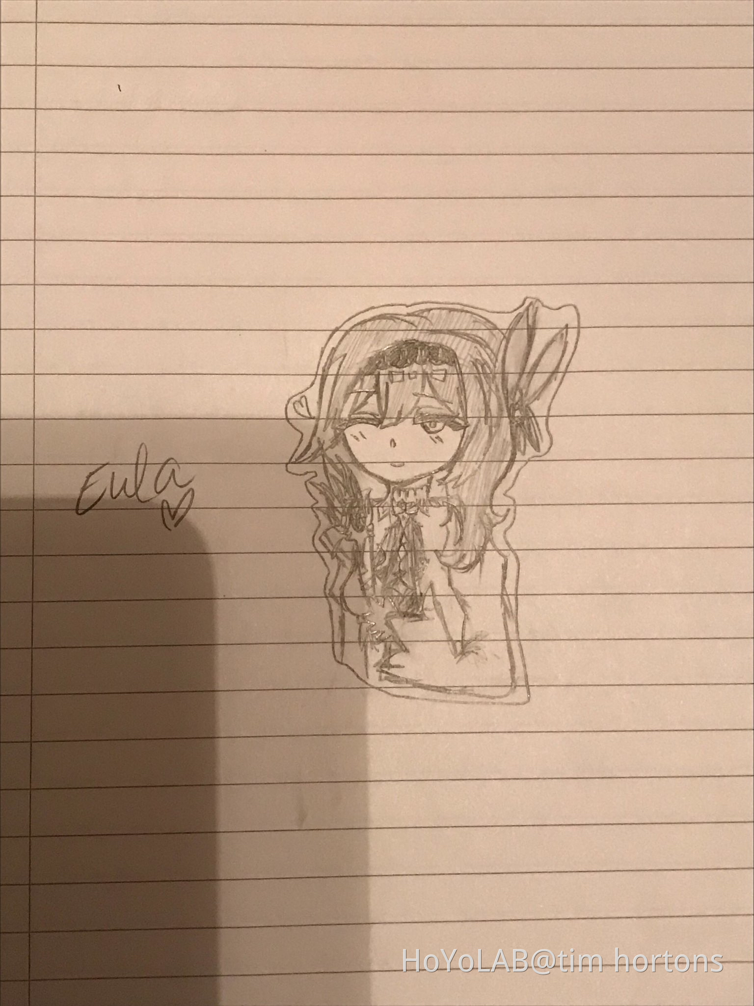 My drawing of Eula~ Genshin Impact | HoYoLAB