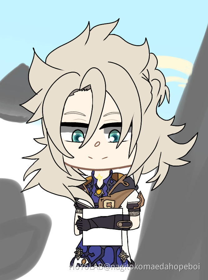 Albedo Tryna draw in Dragonspine Genshin Impact | HoYoLAB