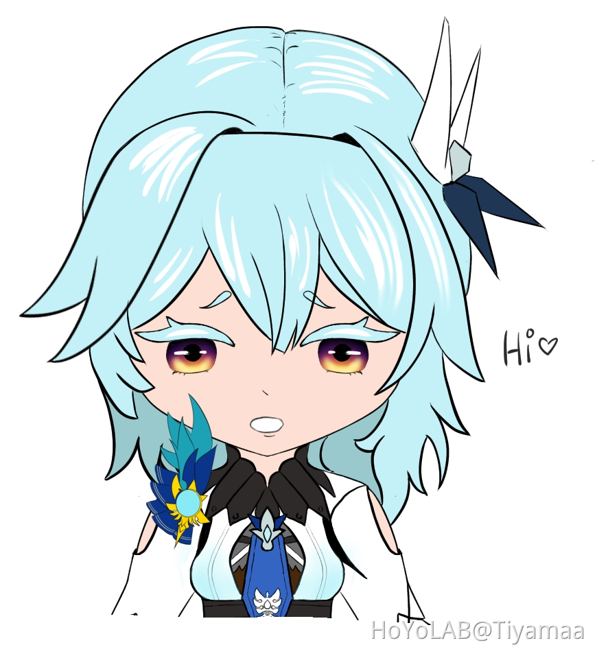 Timid chibi Eula Genshin Impact | HoYoLAB