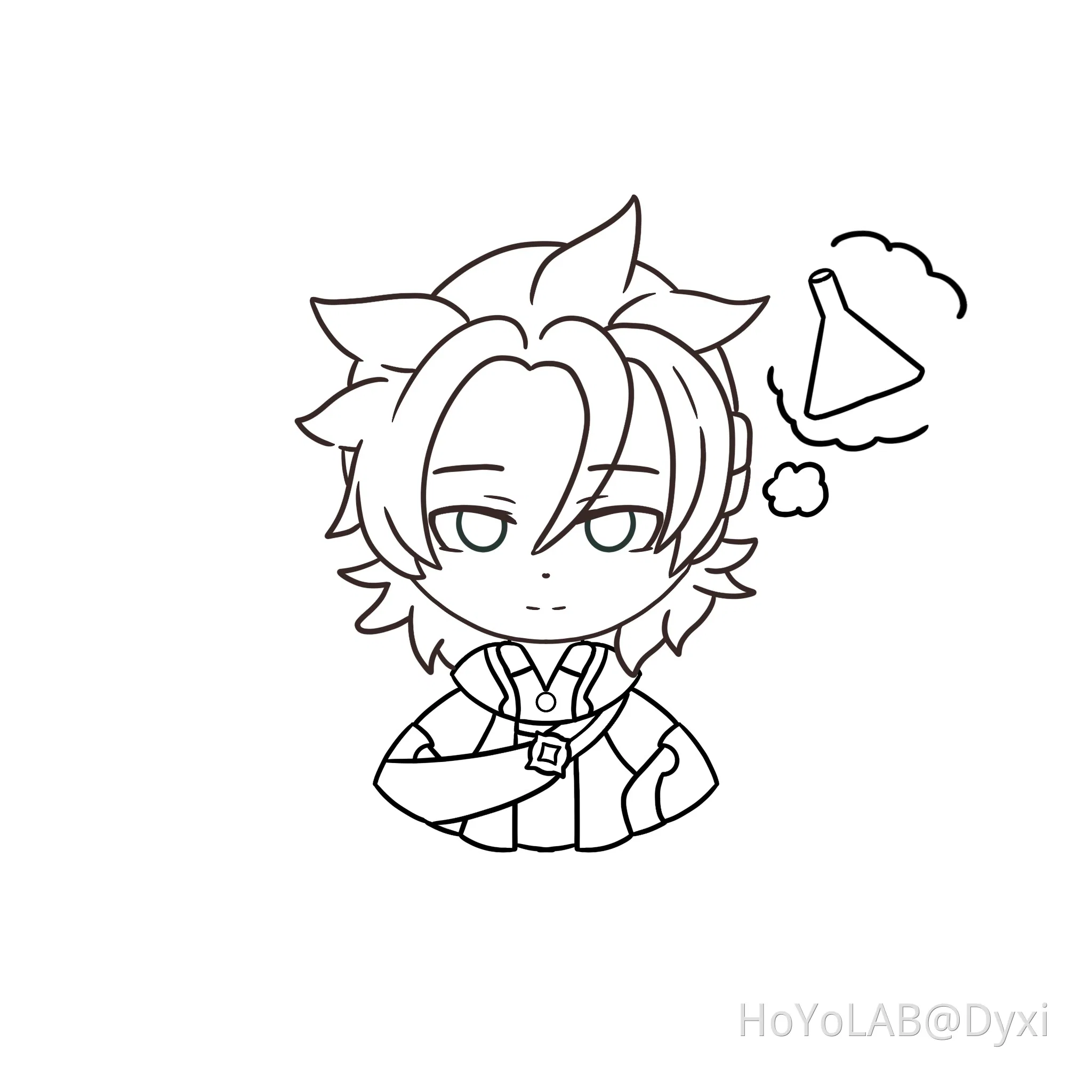 Albedo emoji (chibi) Genshin Impact | HoYoLAB