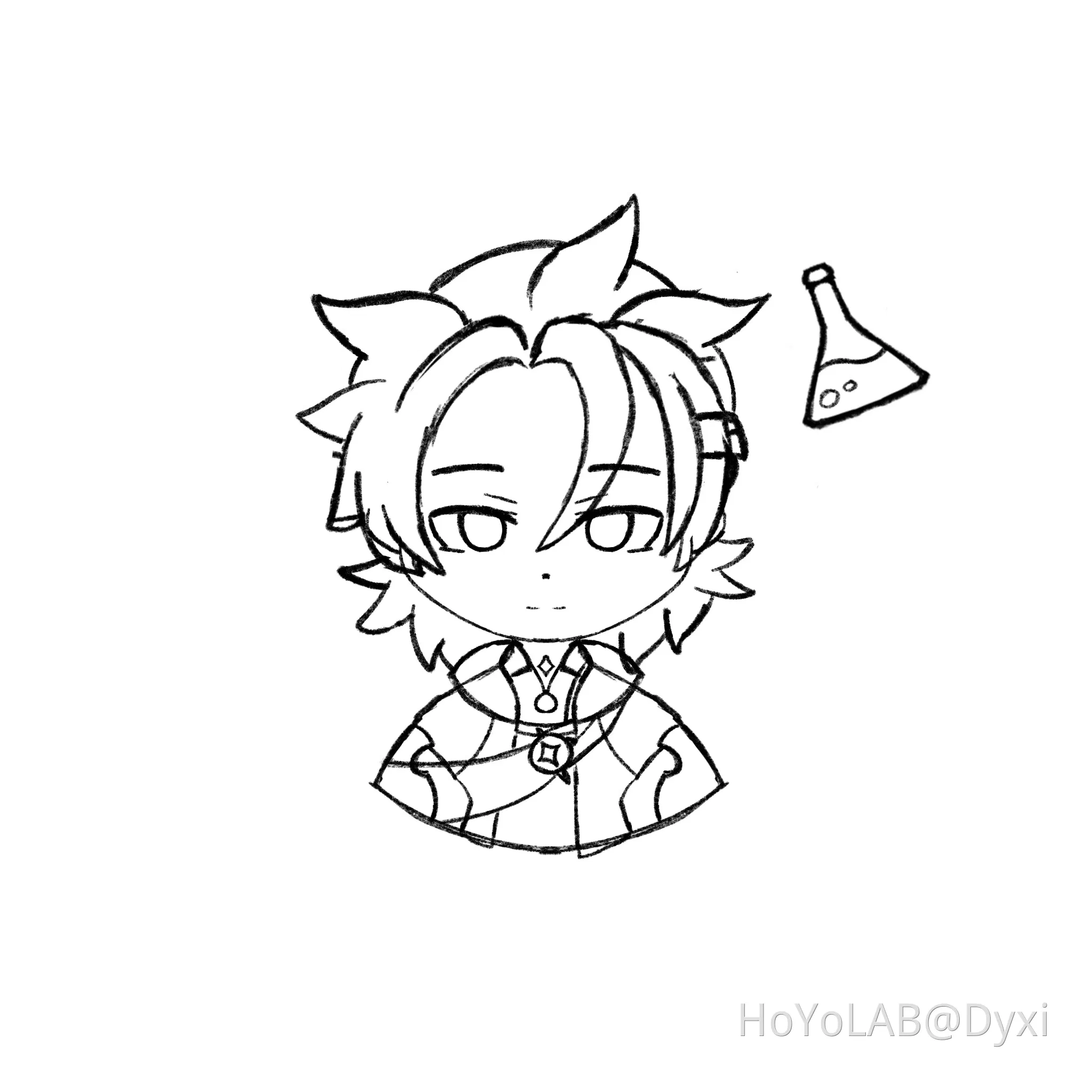 Albedo emoji (chibi) Genshin Impact | HoYoLAB