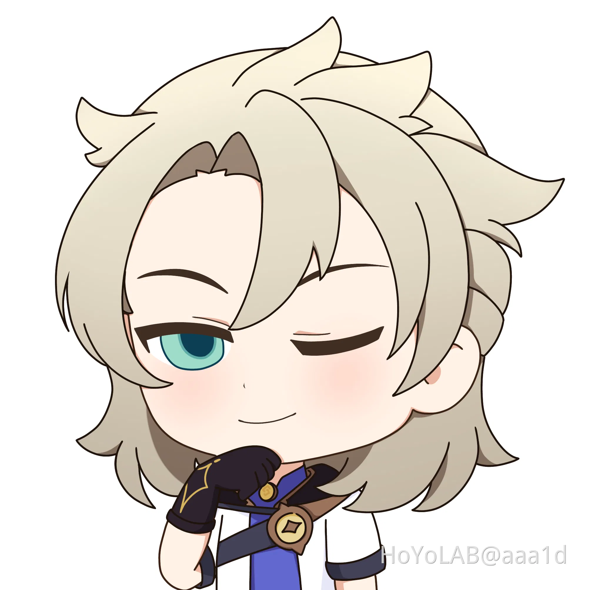 Albedo Emoji by Me 😳 Genshin Impact | HoYoLAB