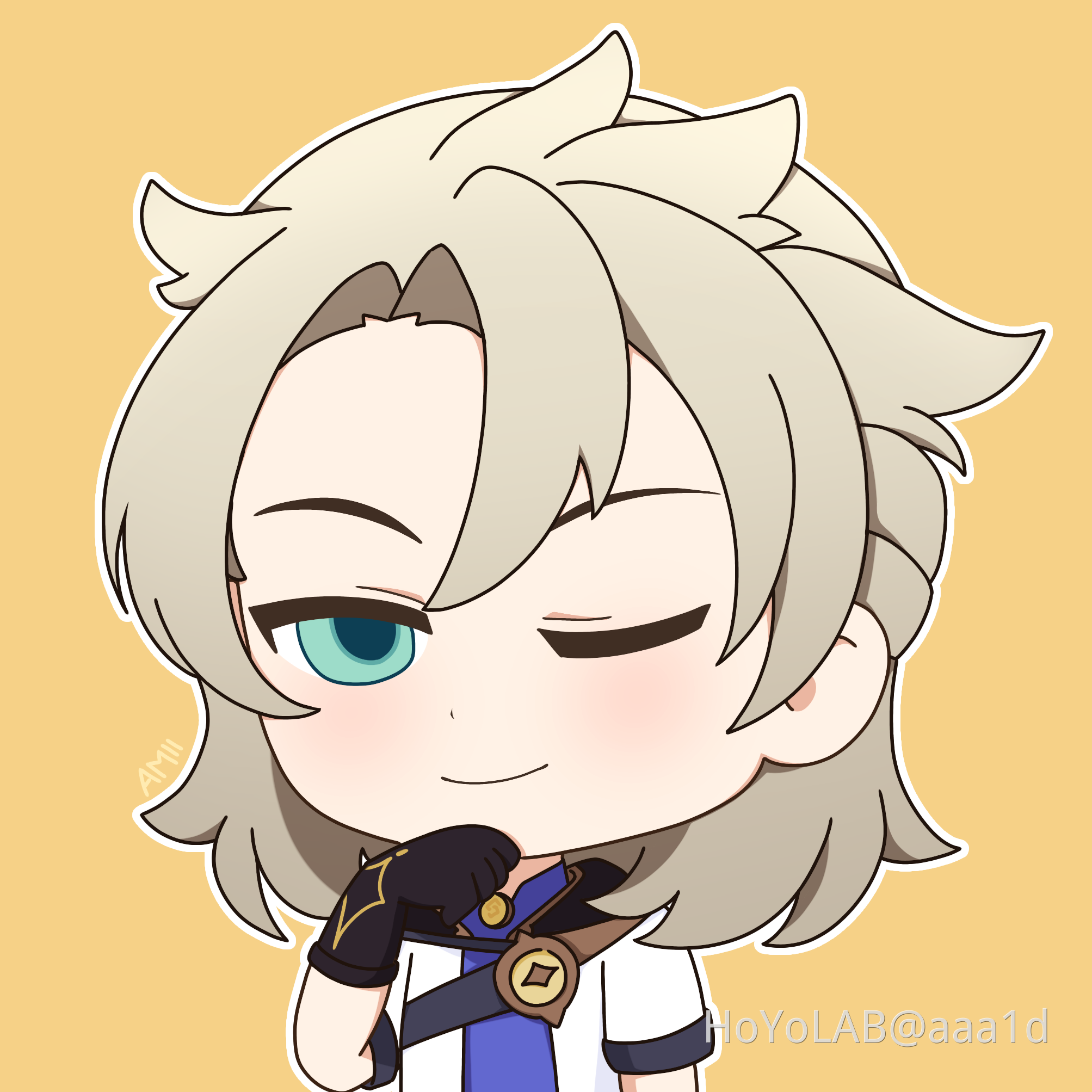 Albedo Emoji by Me 😳 Genshin Impact | HoYoLAB