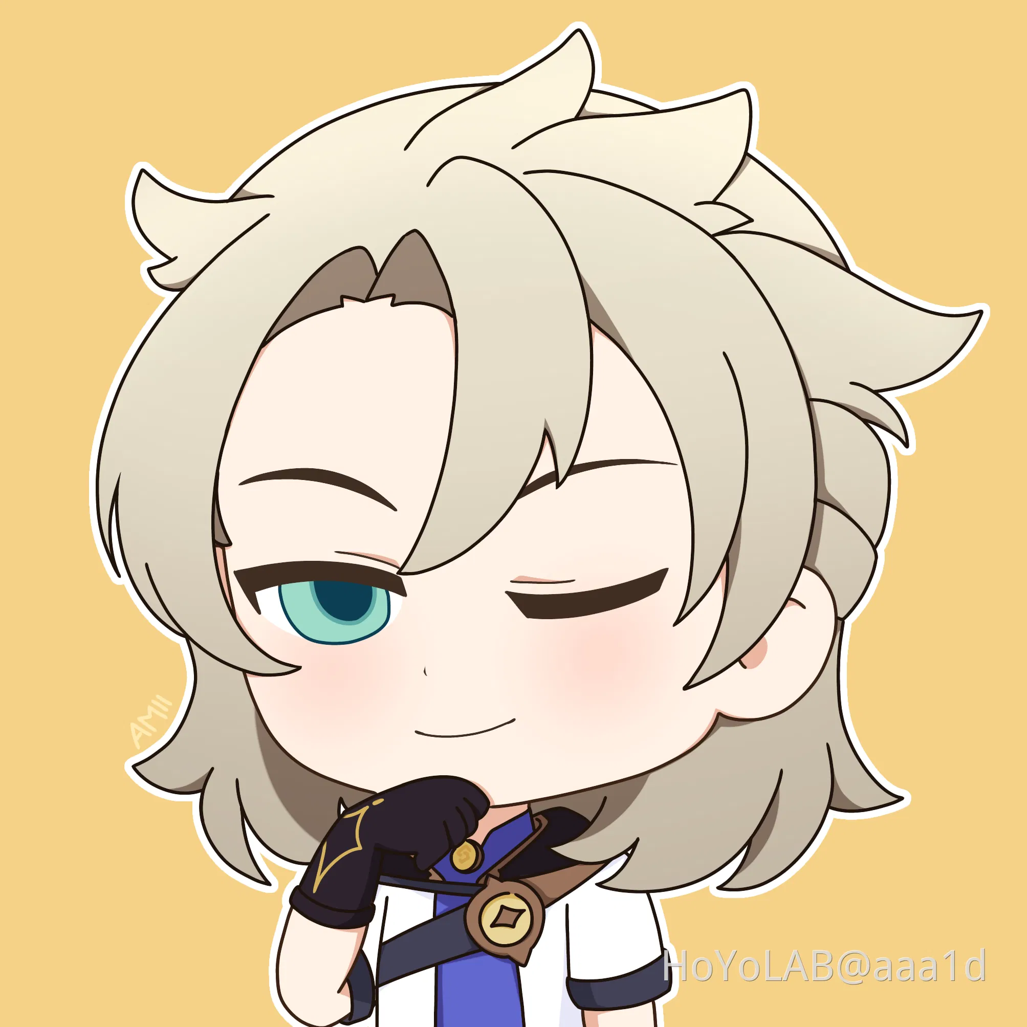 Albedo Emoji by Me 😳 Genshin Impact | HoYoLAB