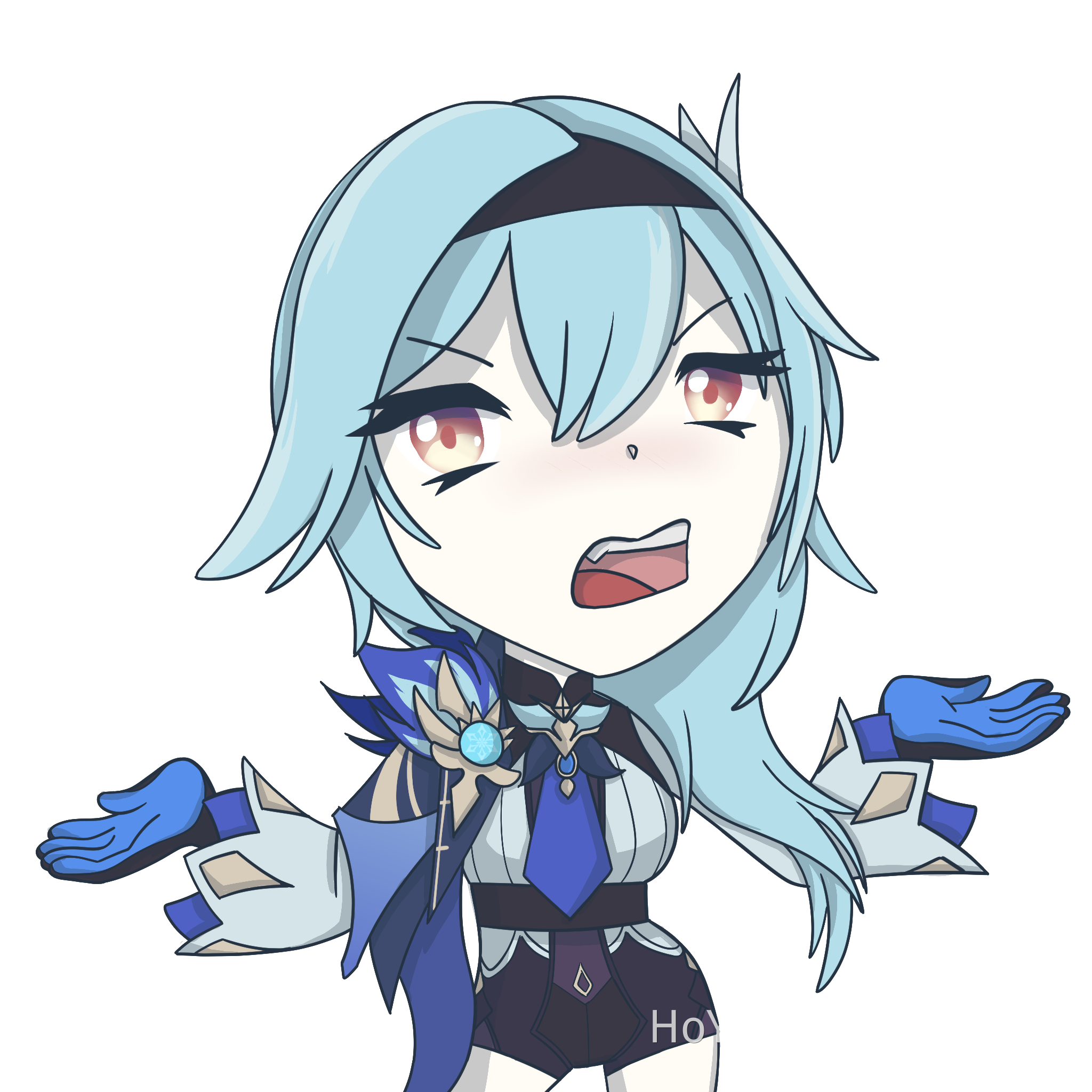 Eula Sticker Contest Submission Genshin Impact | HoYoLAB