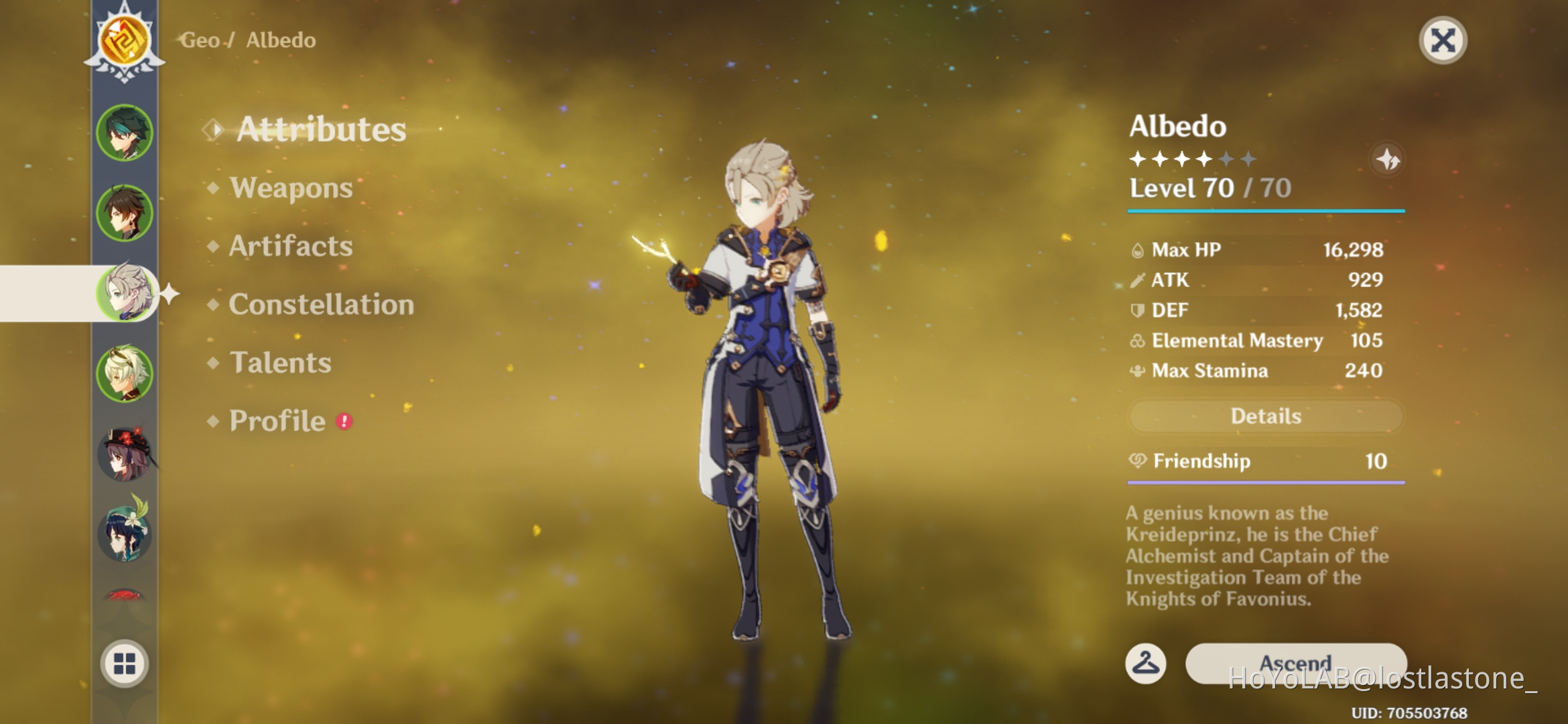 Albedo guide #gameguides version 2.3 Genshin Impact | HoYoLAB