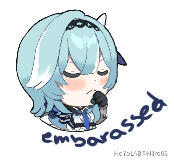 embarrassed Eula (p.s. yes I wrote wrong there) Genshin Impact | HoYoLAB