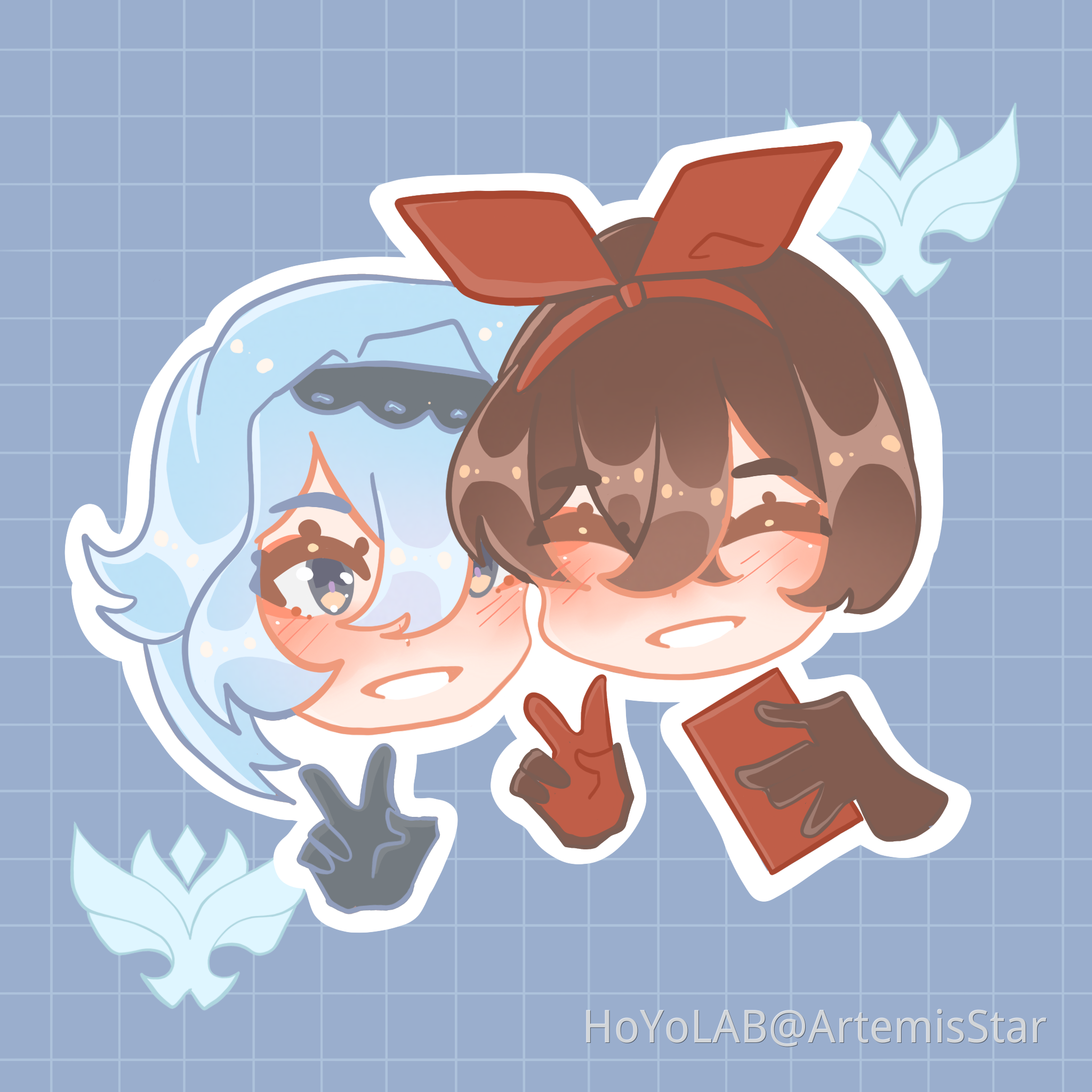 Besties Eula and Amber Chibi Genshin Impact | HoYoLAB