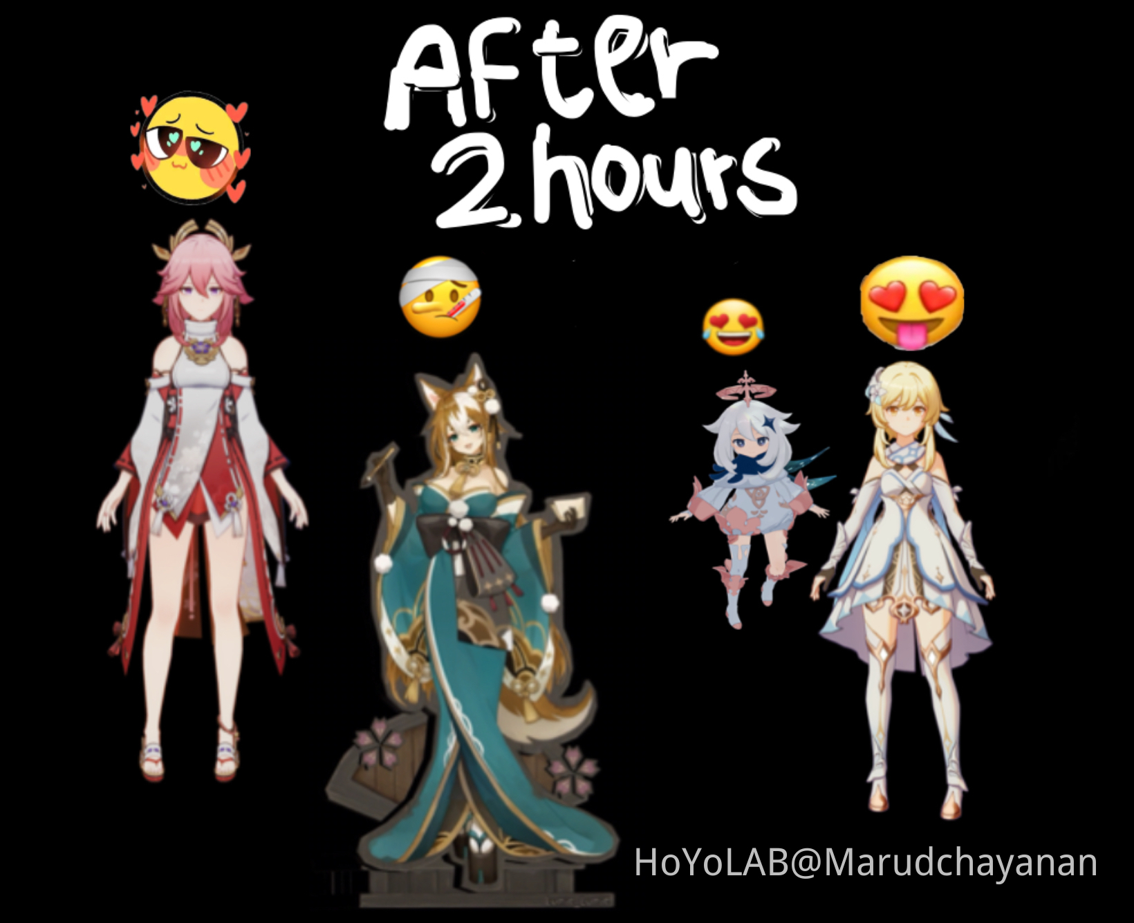 Yamiko with gorou for the whole day and this happend Genshin Impact ...