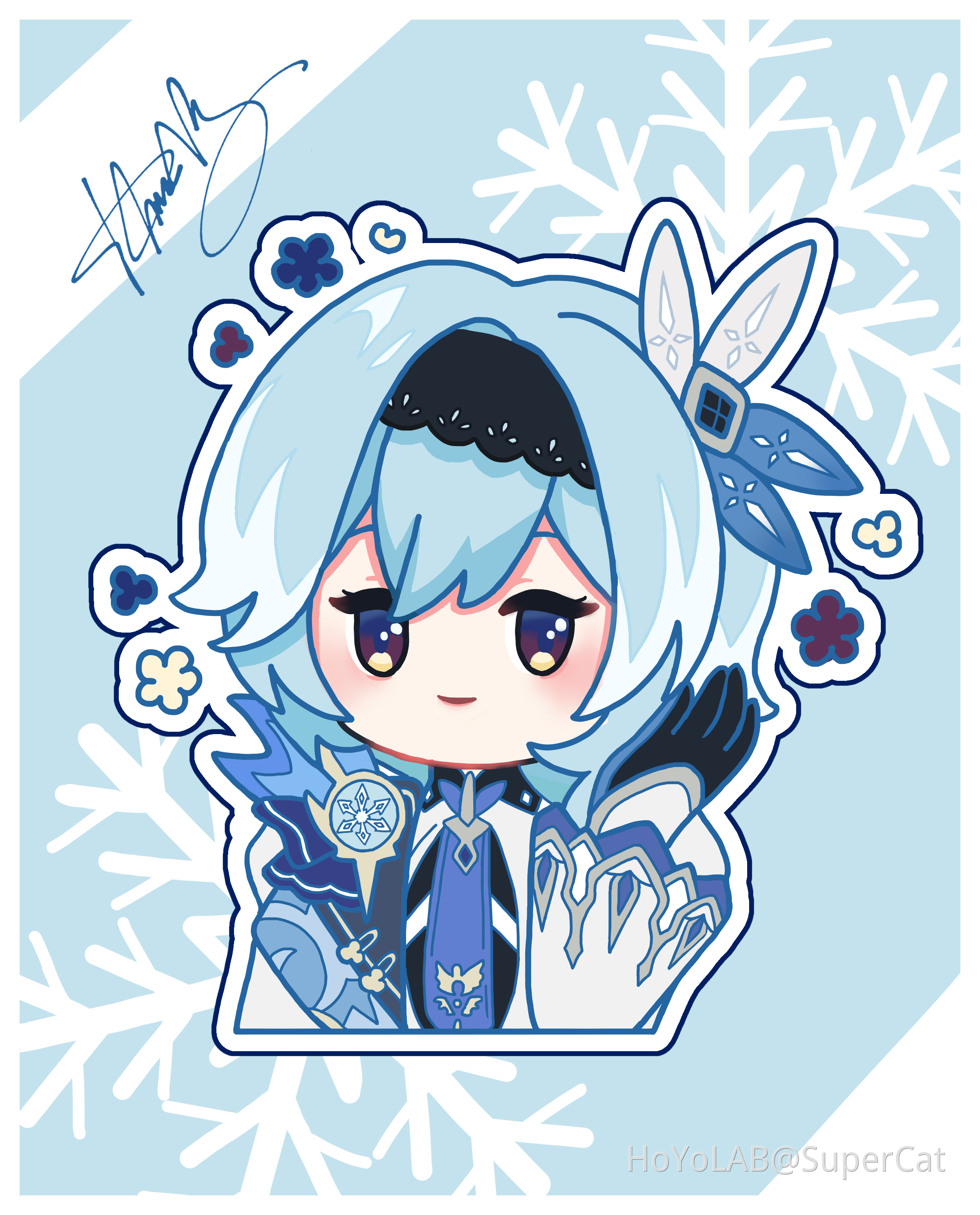 My Eula Sticker UwU Genshin Impact | HoYoLAB