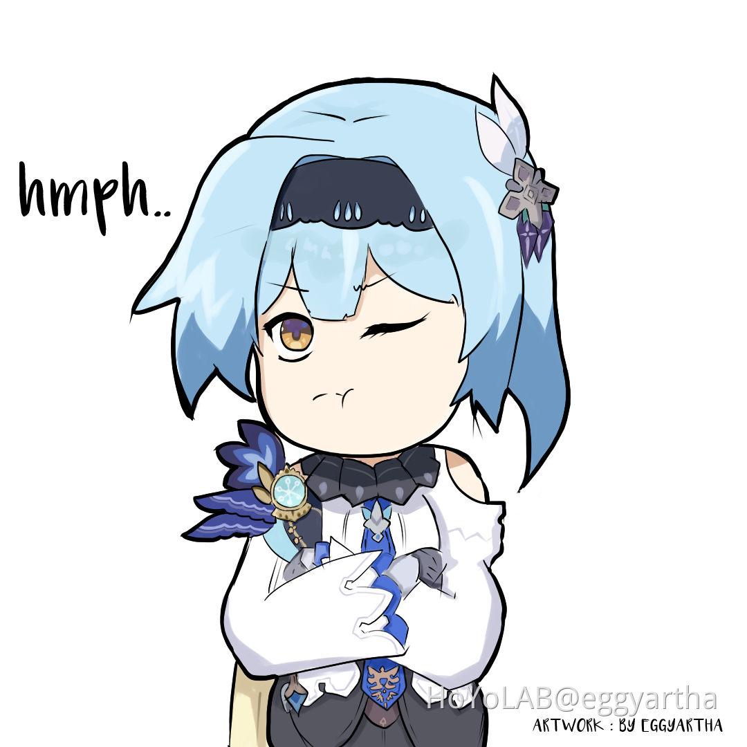 Eula Sticker Emoticon Genshin Impact | HoYoLAB