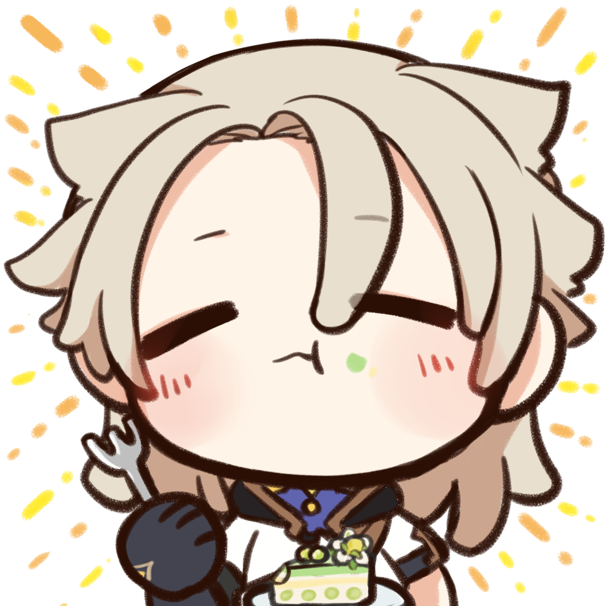 Albedo Sticker (4 of 5) - Dessert is the best! Genshin Impact | HoYoLAB