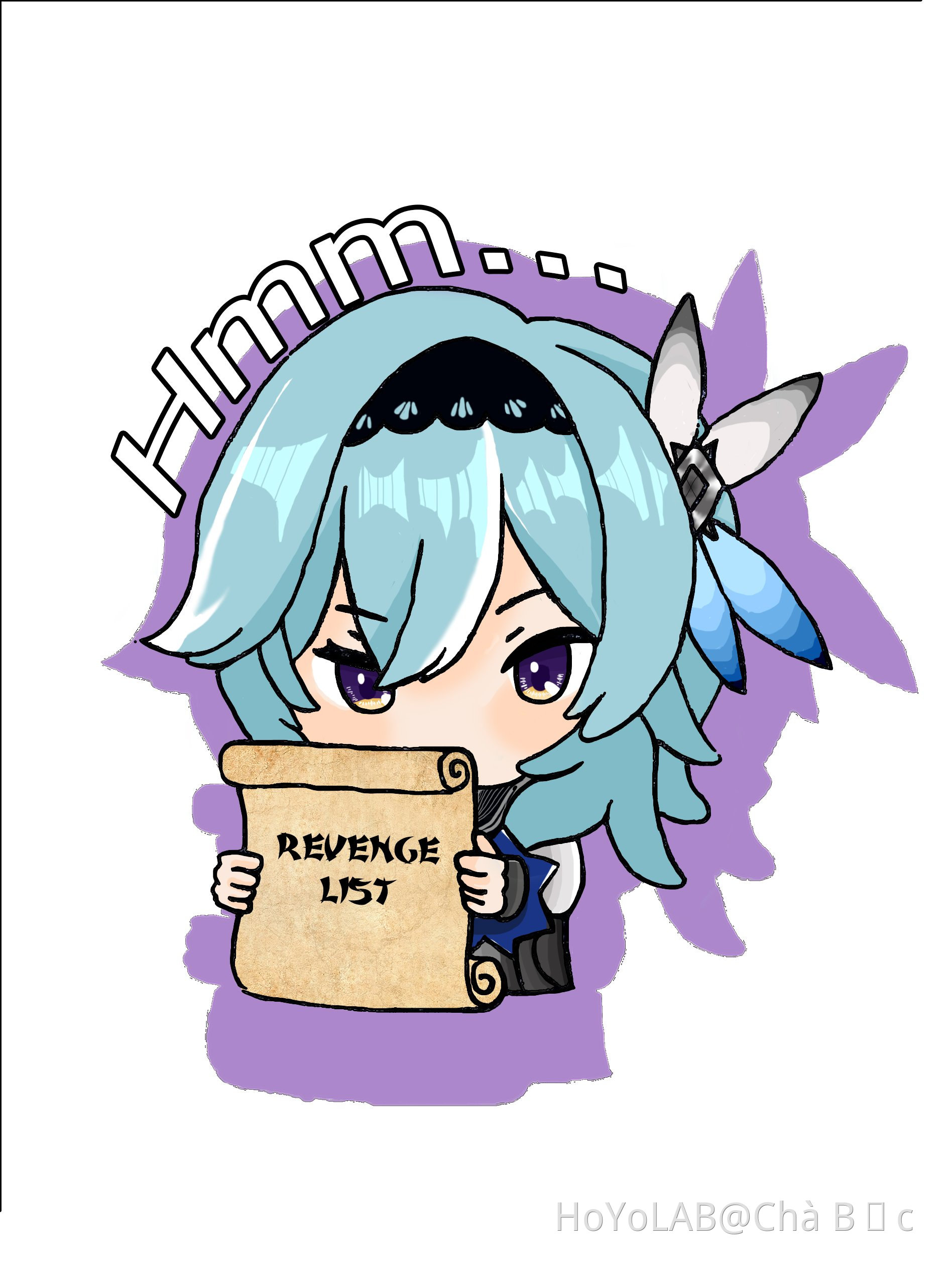 Elua checking her "REVENGE LIST!" Genshin Impact | HoYoLAB