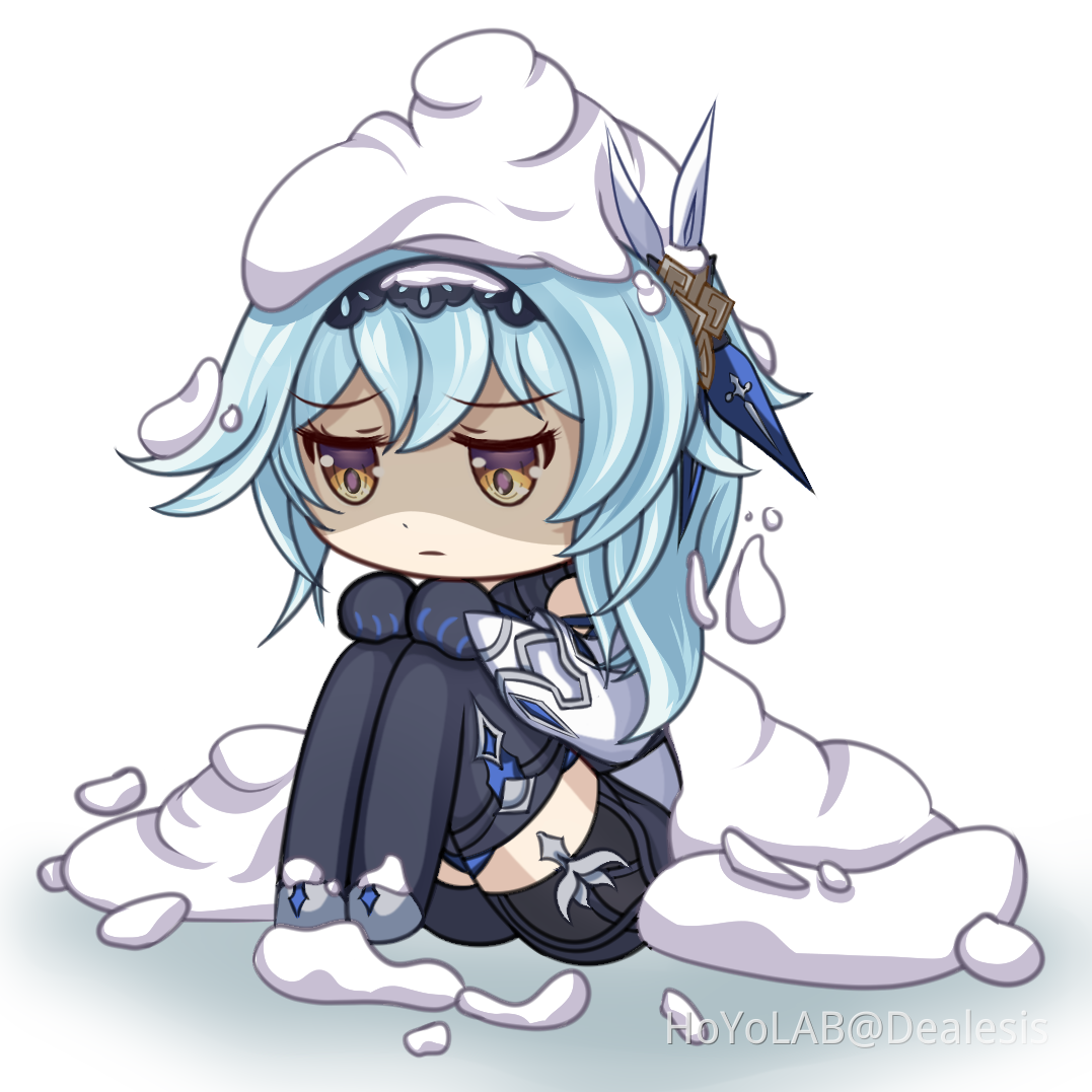 Eula covered in snow Genshin Impact | HoYoLAB