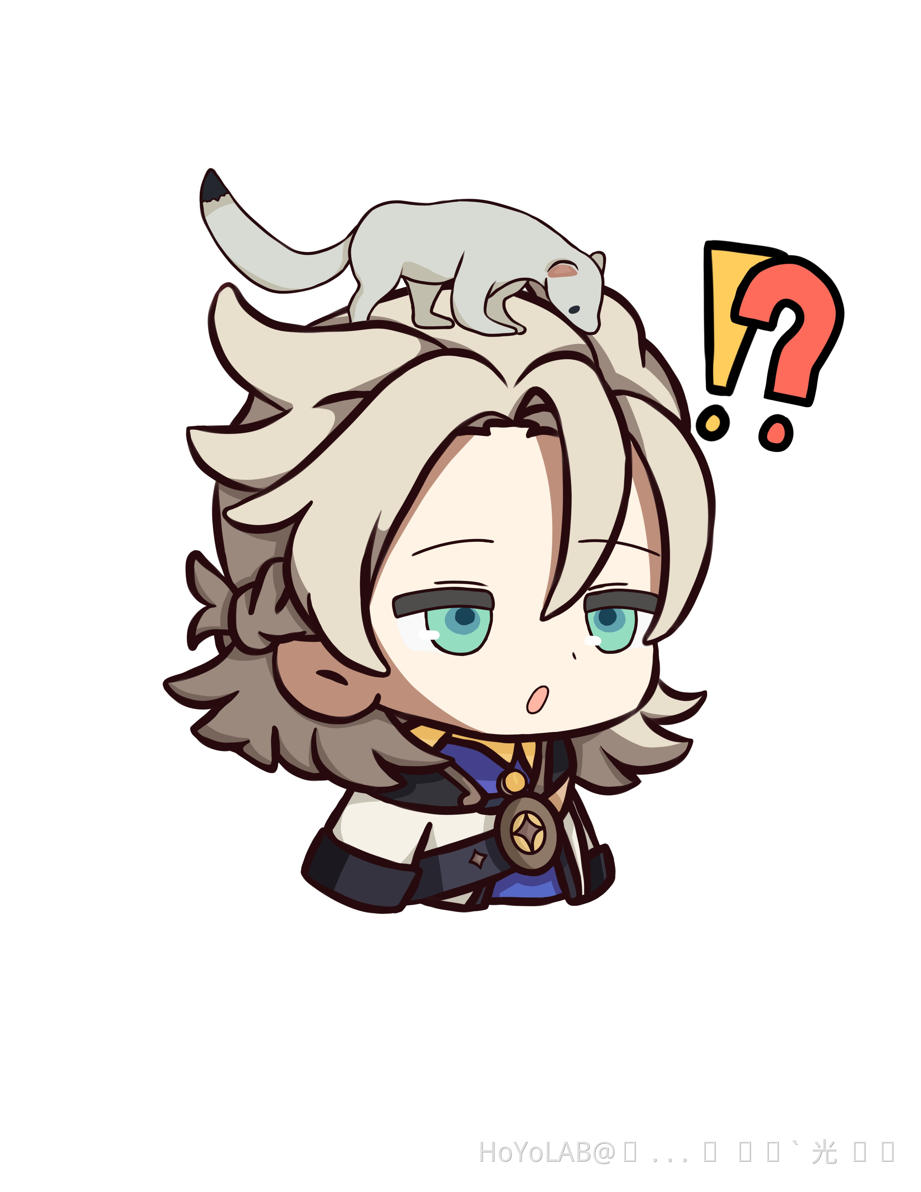 Albedo Sticker: What?! Genshin Impact | HoYoLAB