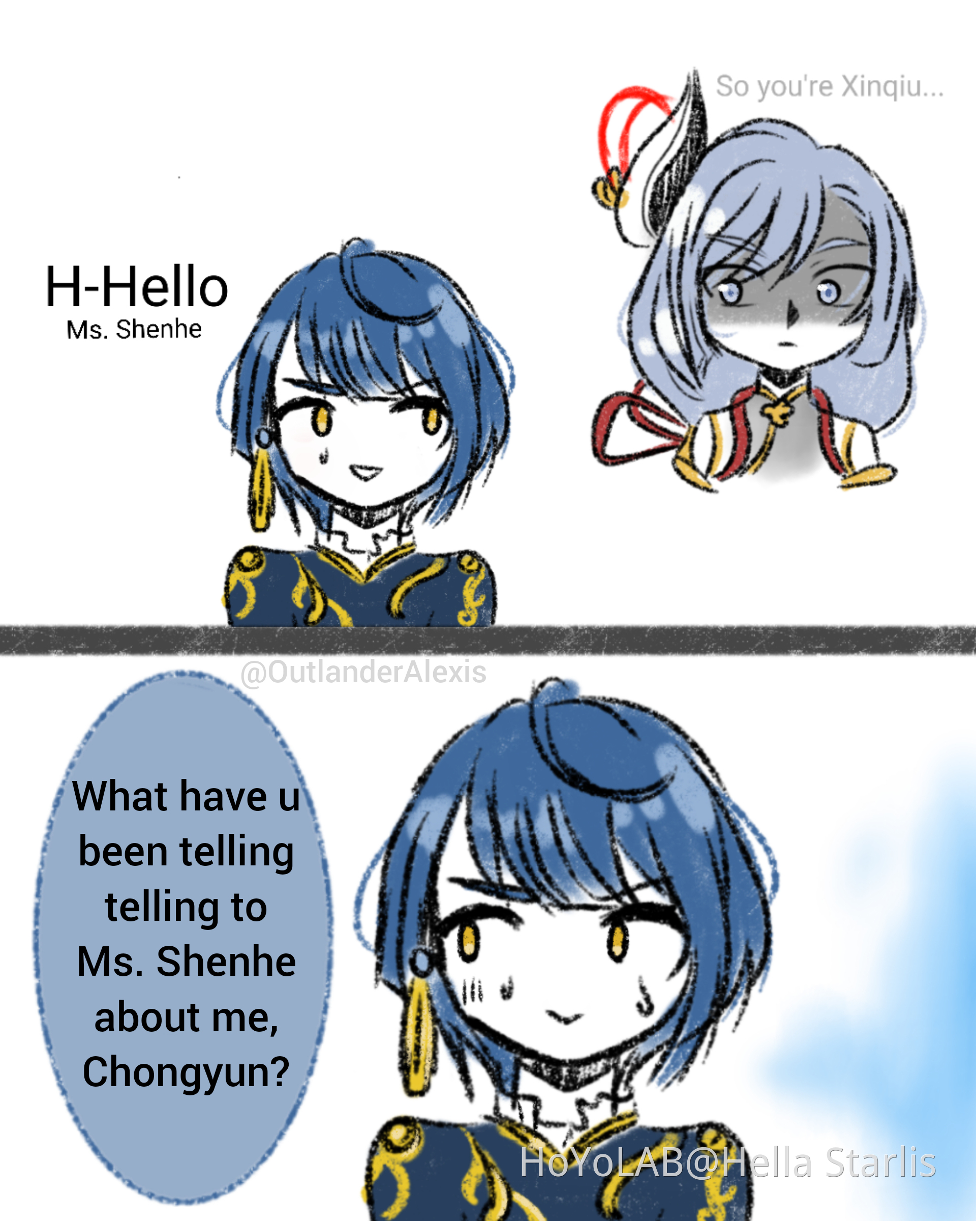 Xingqiu Voiceline about Shenhe Genshin Impact | HoYoLAB