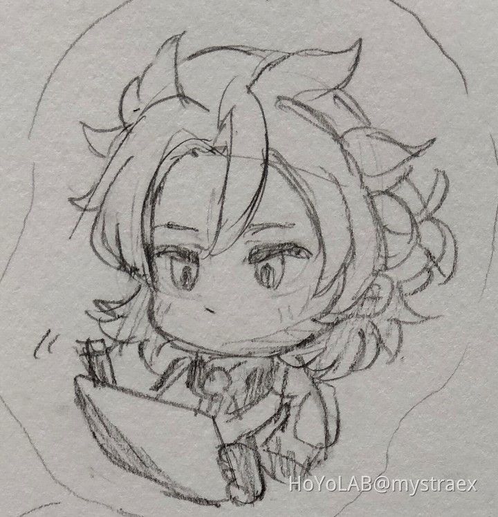 albedo is drawing... - miHoYo Player Community