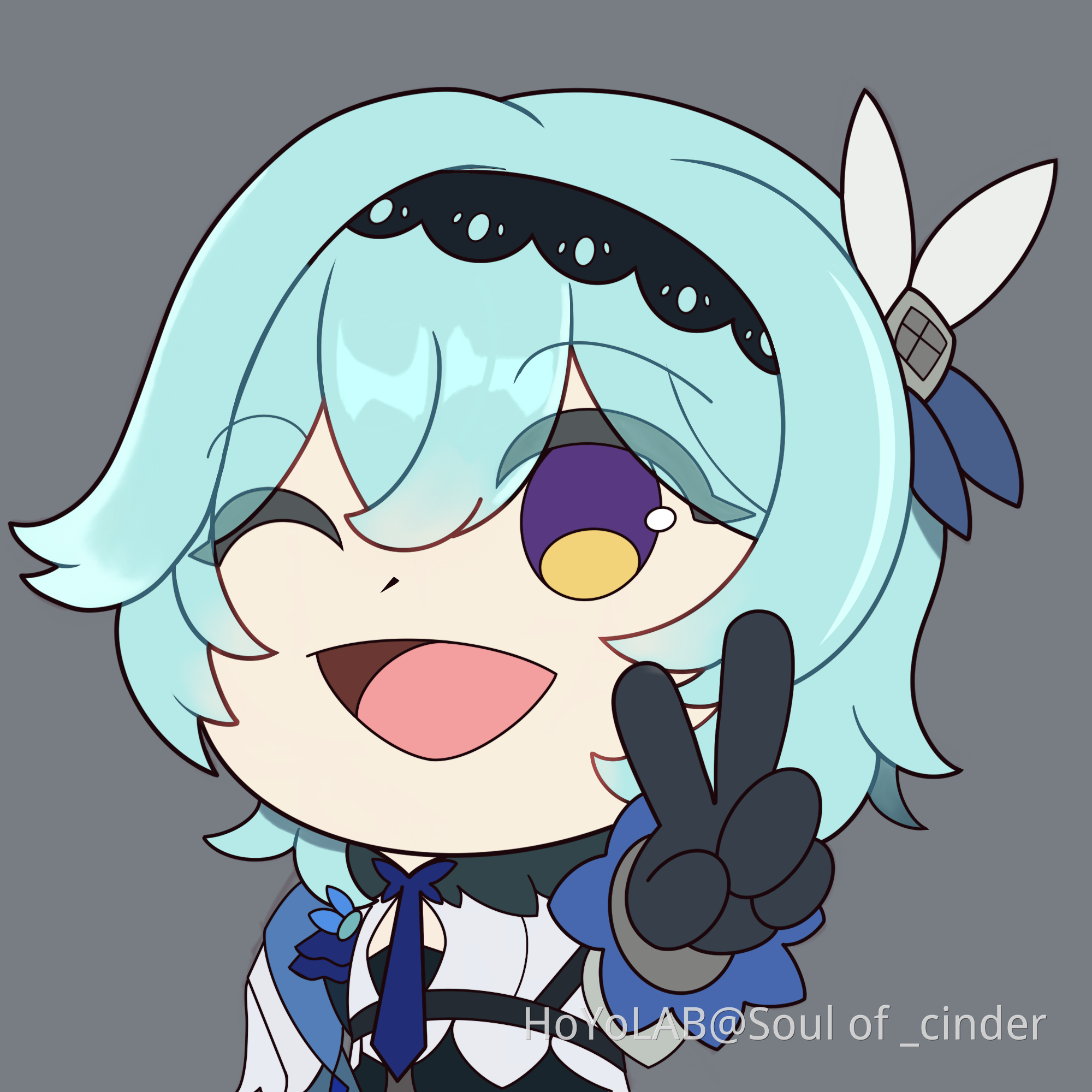 Eula emote sticker .1 - miHoYo Player Community