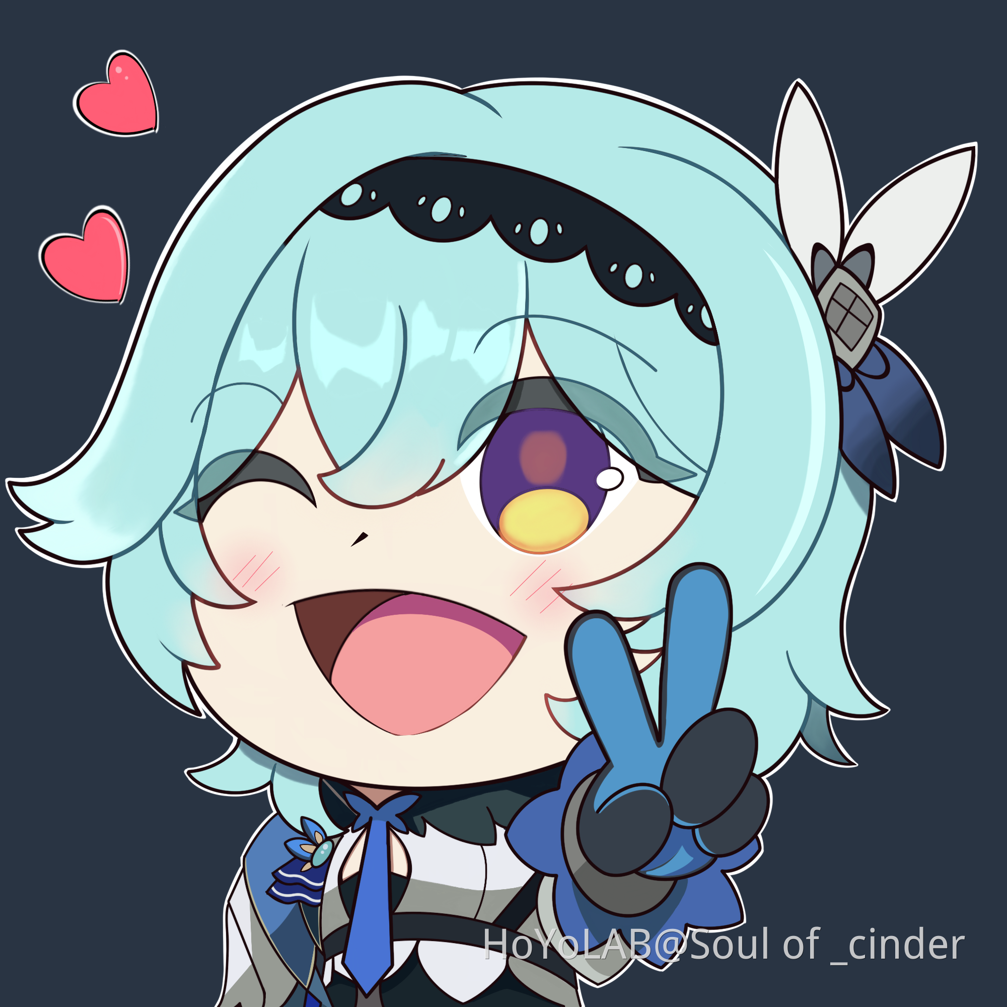 Eula emote sticker .1 Genshin Impact | HoYoLAB