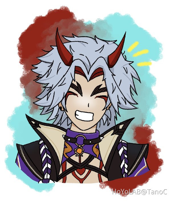 Arataki Itto with fluffy hair