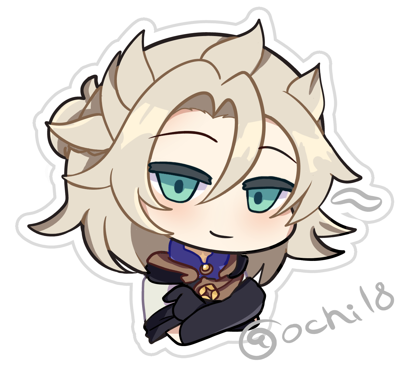 Smugbedo~ | Albedo Sticker #2 Genshin Impact | HoYoLAB