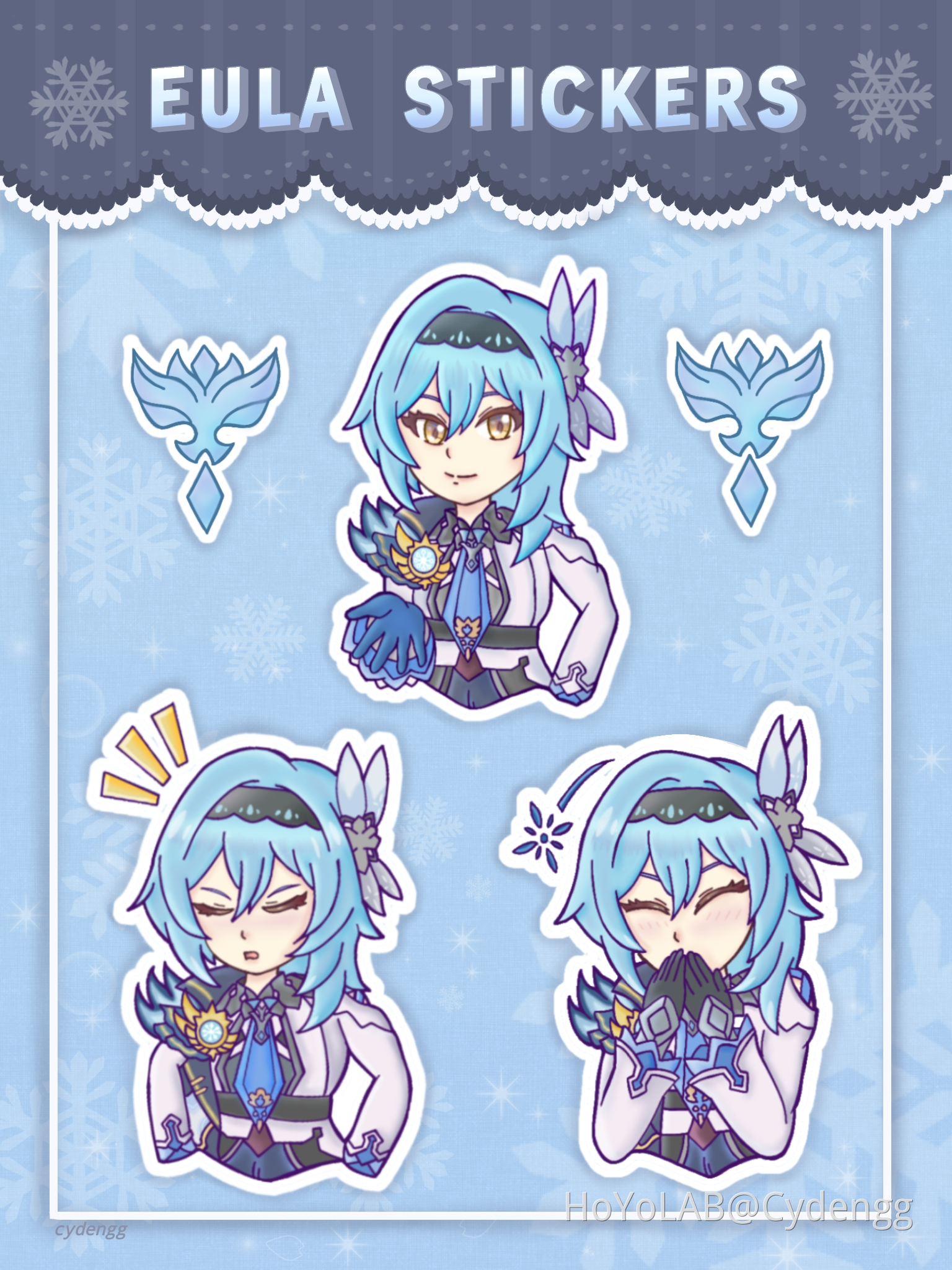 Eula Stickers Genshin Impact | HoYoLAB