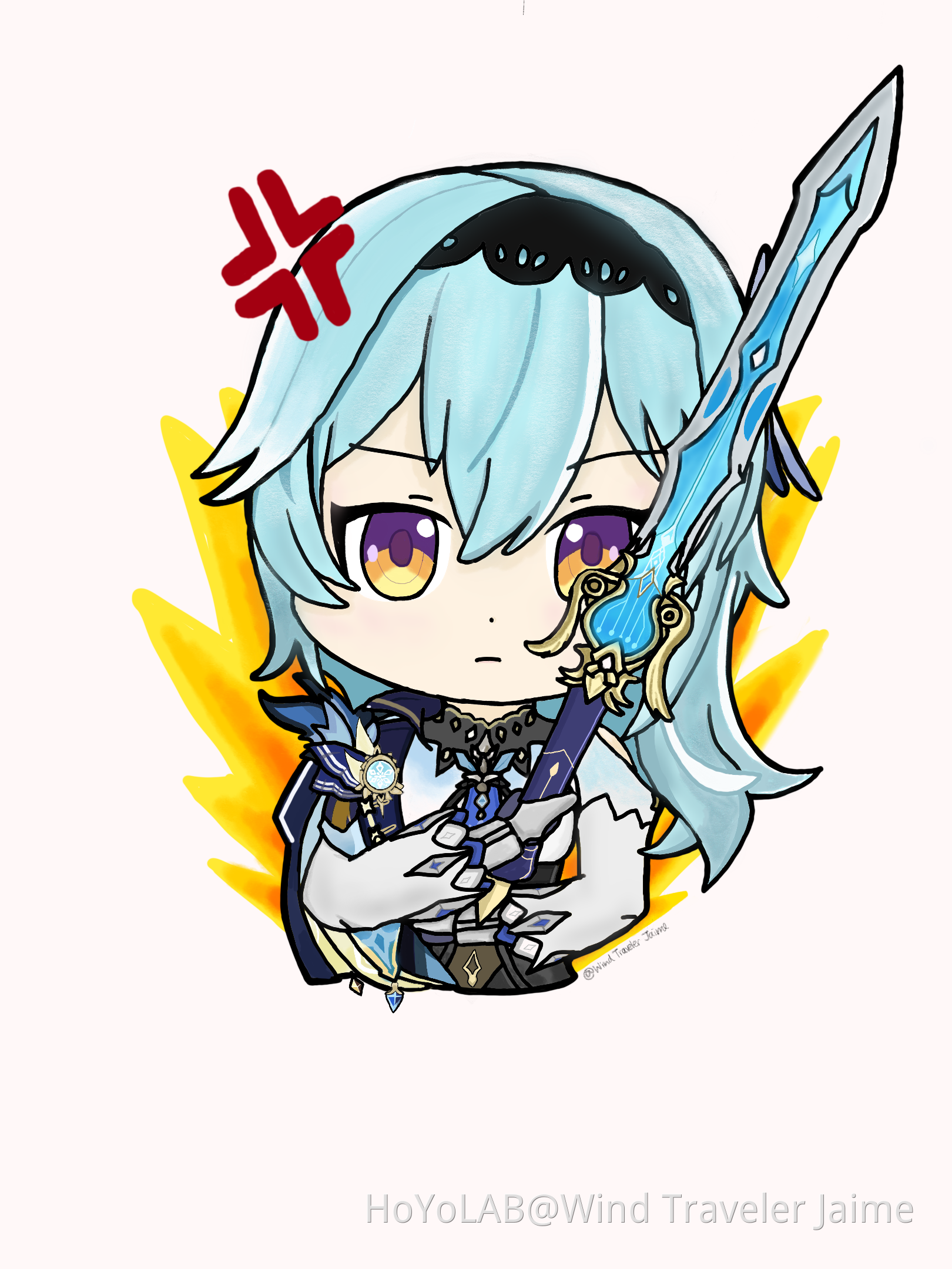 Eula sticker-angry! Genshin Impact | HoYoLAB