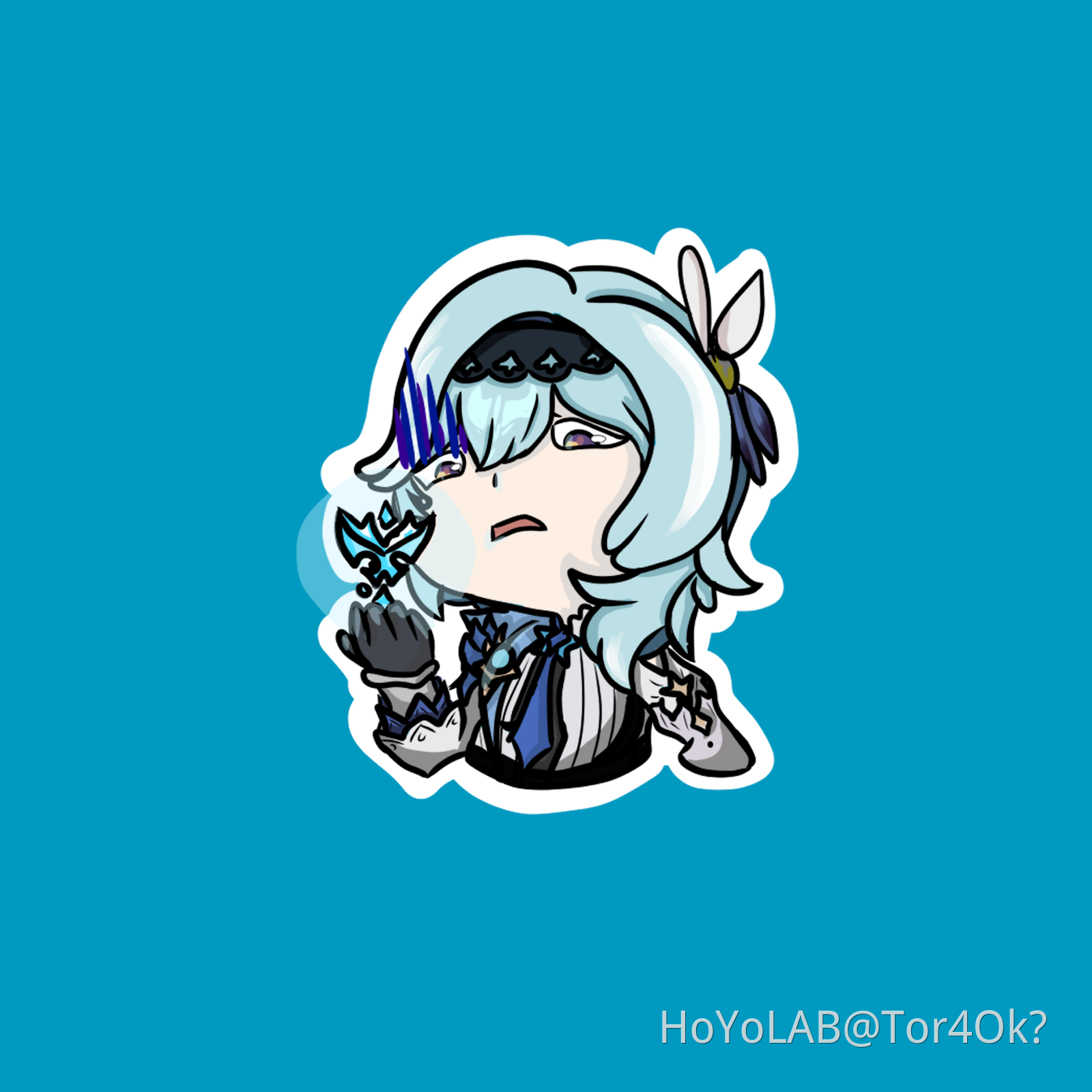 Eula Sticker For Contest Genshin Impact | HoYoLAB