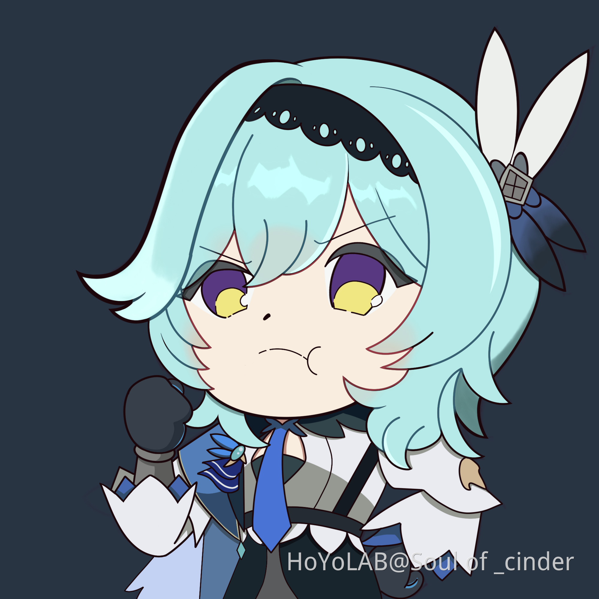 Eula emote sticker .2 | Genshin Impact | HoYoLAB