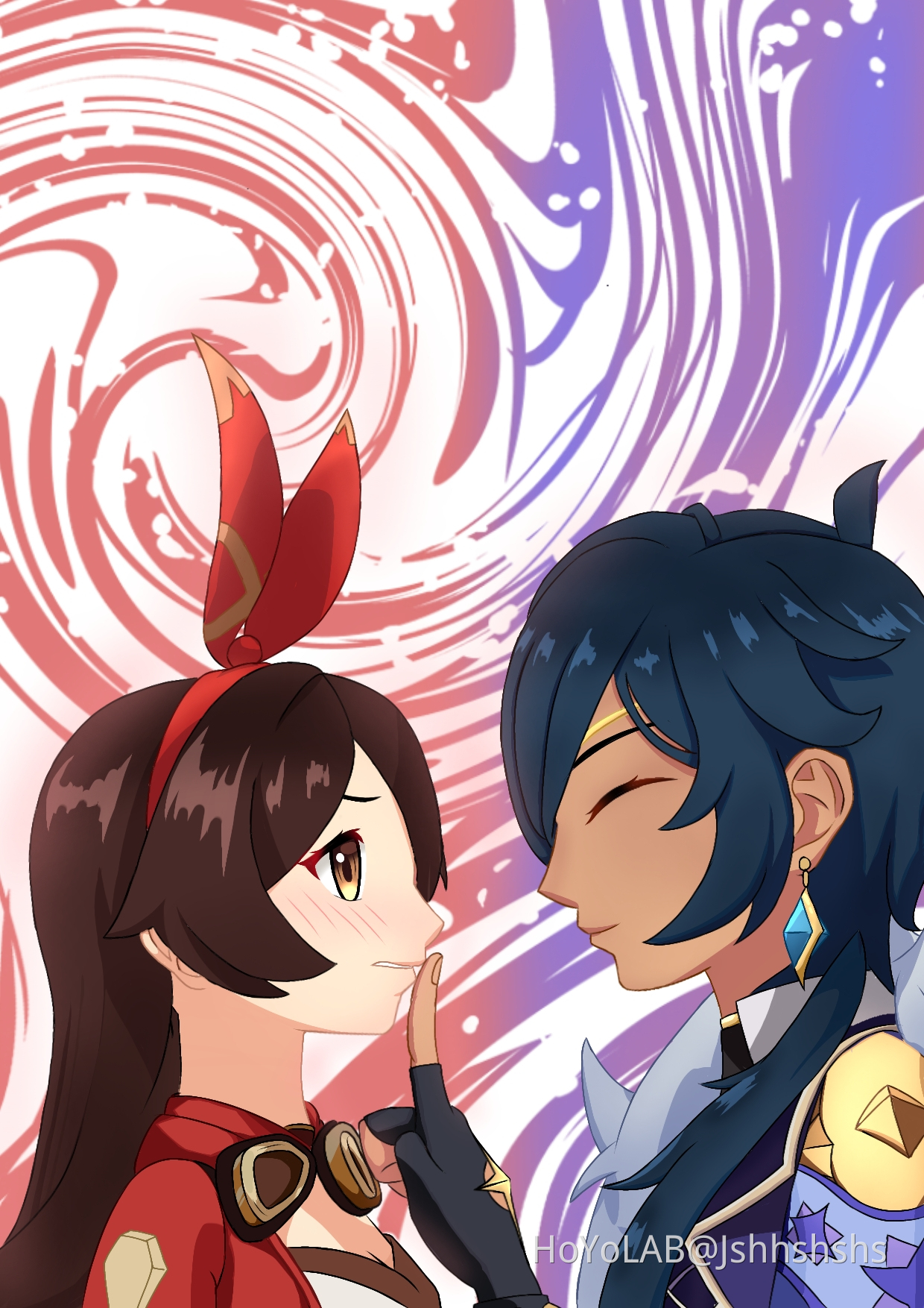 Kaeya And Amber(old artwork) - miHoYo Player Community