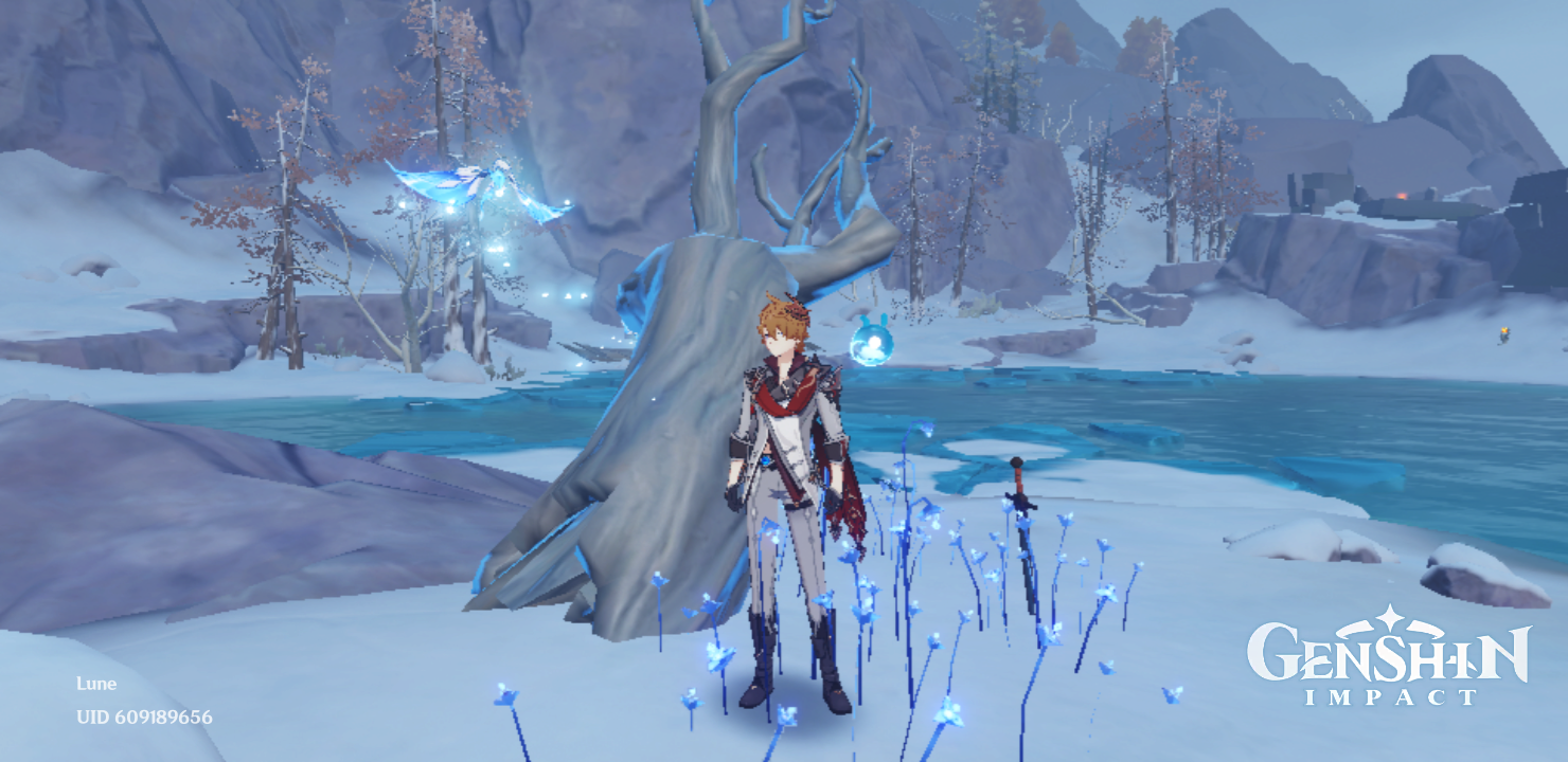 Observing a cryo crystalfly, in pixelated Genshin Impact | HoYoLAB