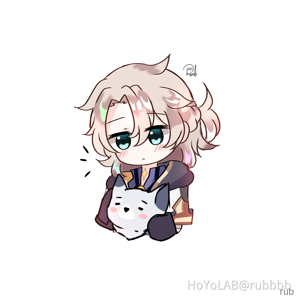 “cute” Albedo sticker Genshin Impact | HoYoLAB