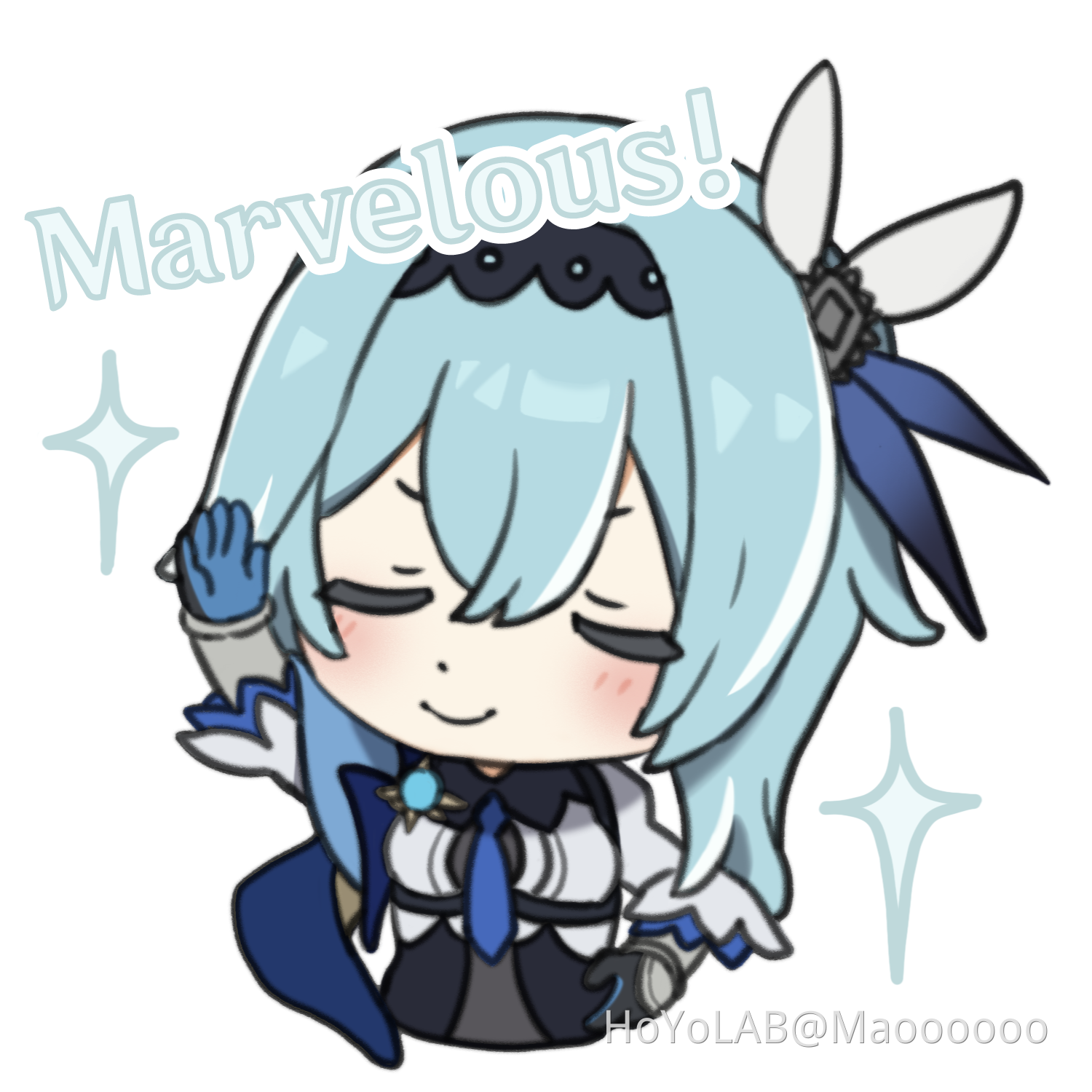 Eula Sticker - "Marvelous!" Genshin Impact | HoYoLAB