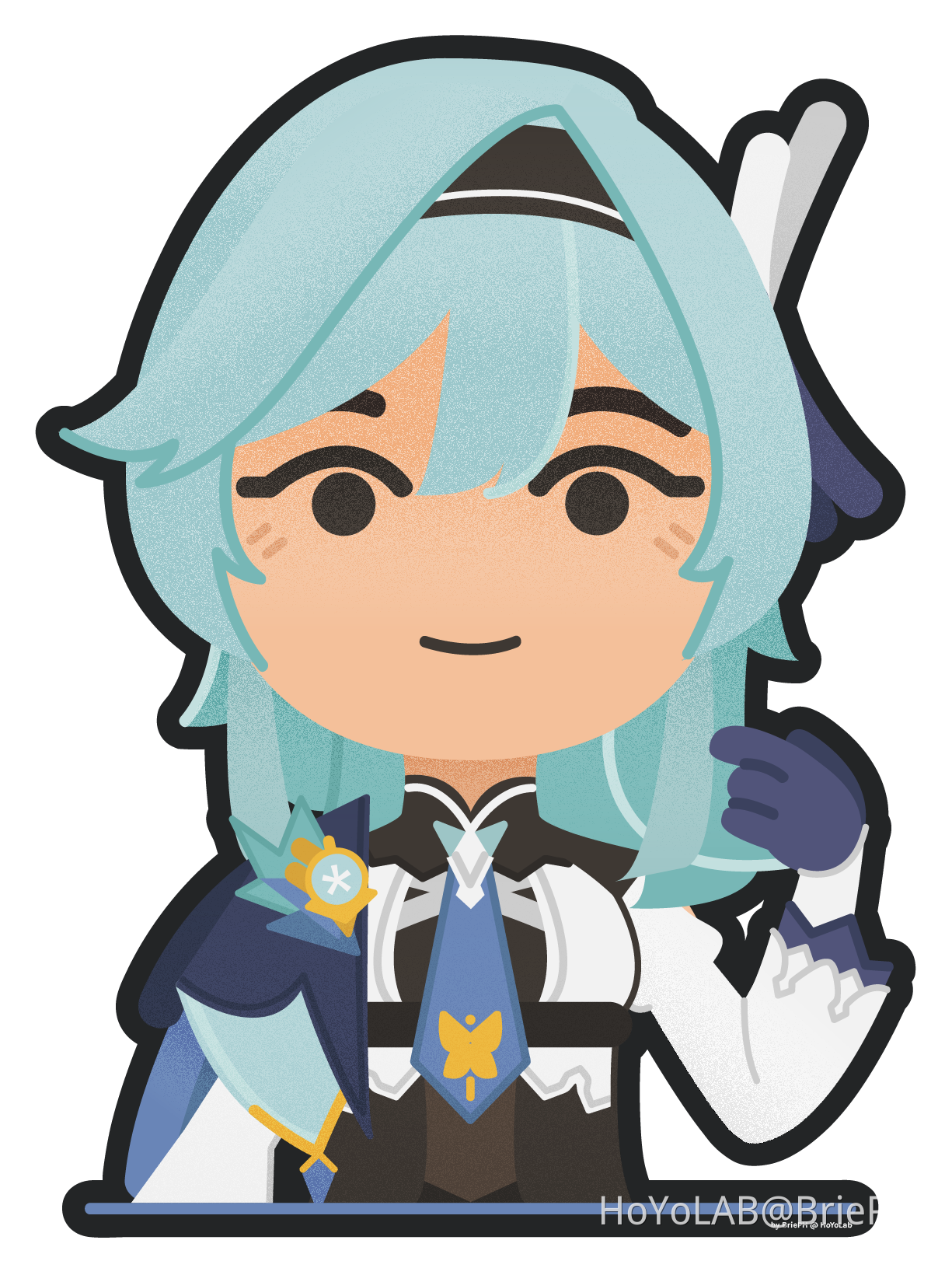 Eula Sticker - "Eula the Cool Knight" Genshin Impact | HoYoLAB