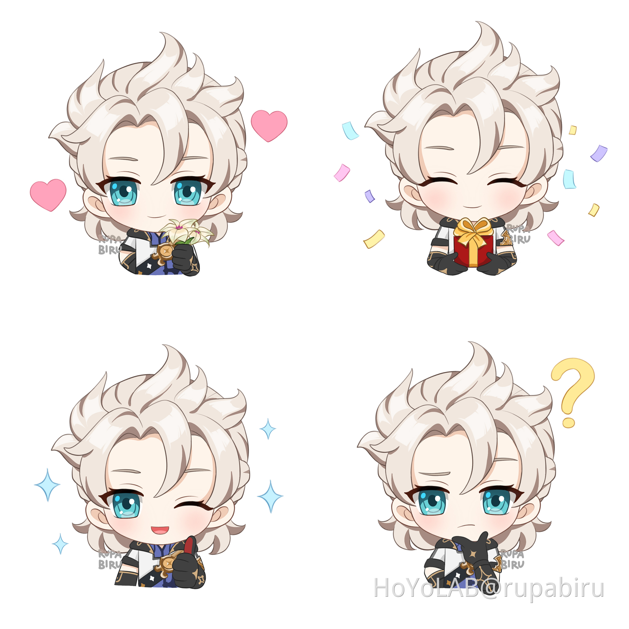 Albedo Stickers - Albedo's Feeling Genshin Impact | HoYoLAB