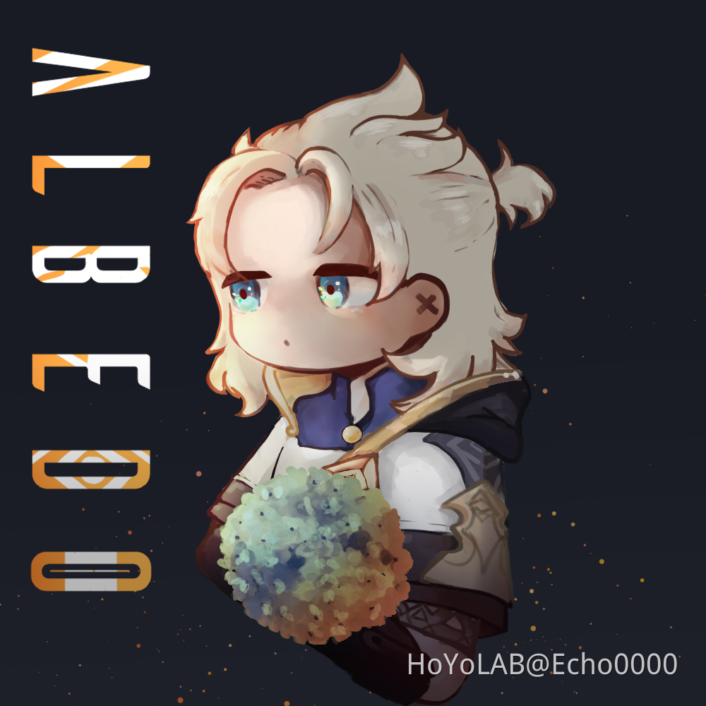 Albedo Sticker ~ experimental flowers ~ Genshin Impact | HoYoLAB