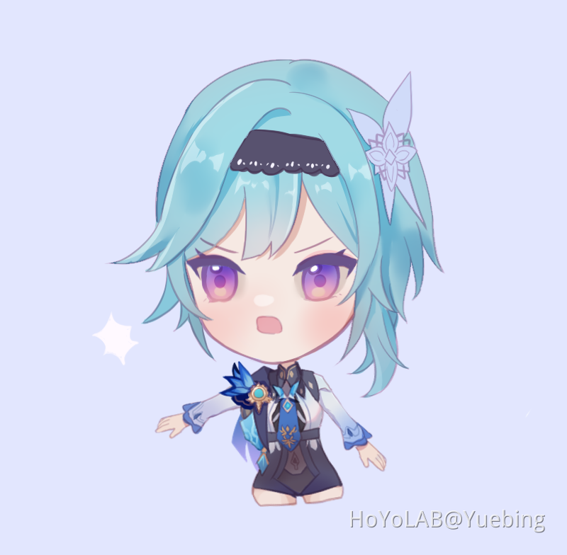 Eula and Albedo chibi! Genshin Impact | HoYoLAB