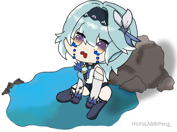 Eula fell in a pond! Genshin Impact | HoYoLAB