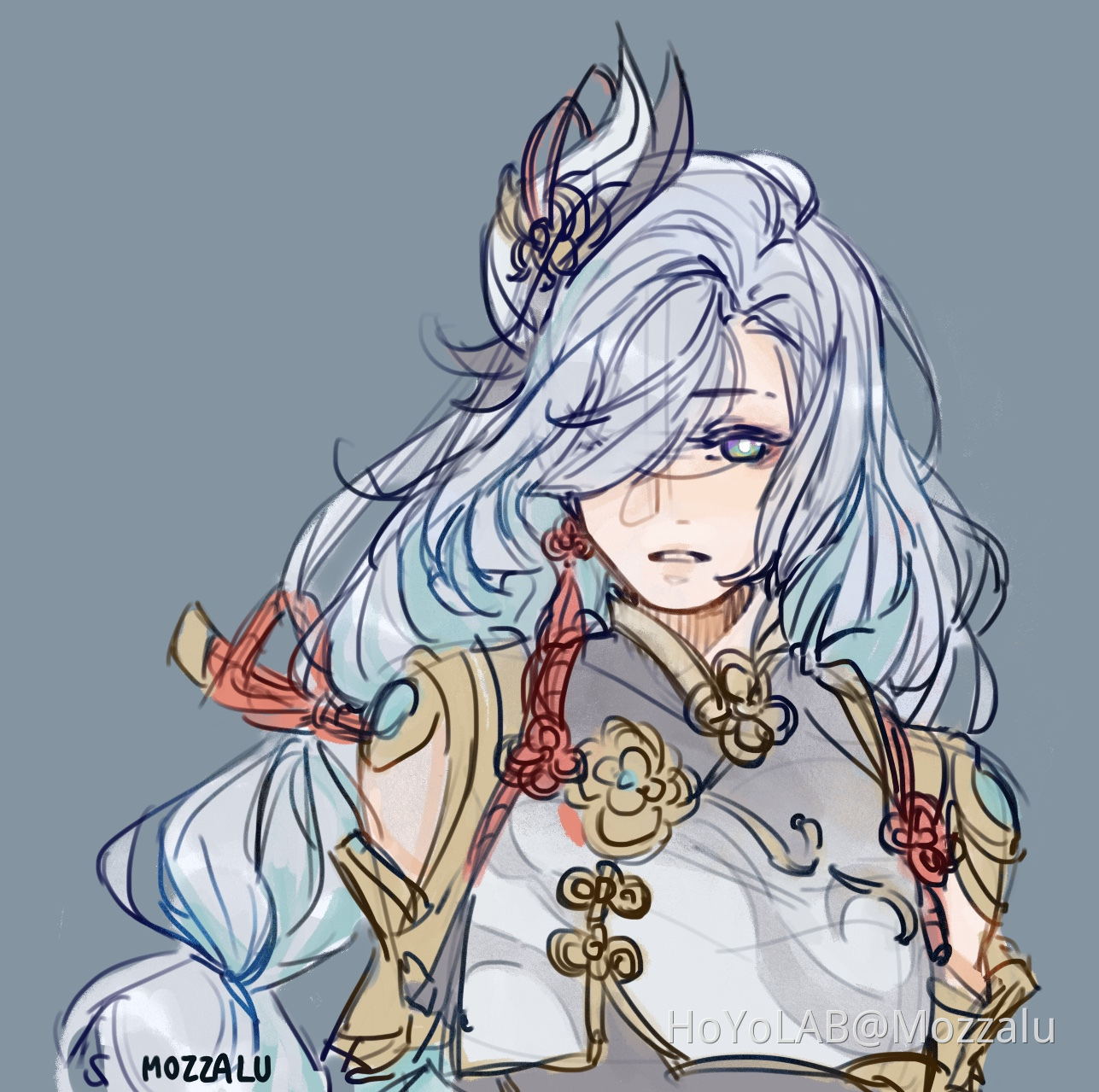 Quick shenhe sketch Genshin Impact | HoYoLAB