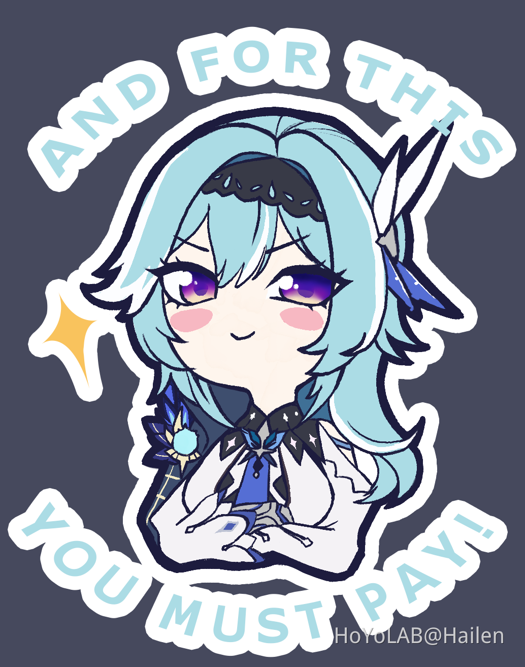 Eula emote: you must pay! Genshin Impact | HoYoLAB